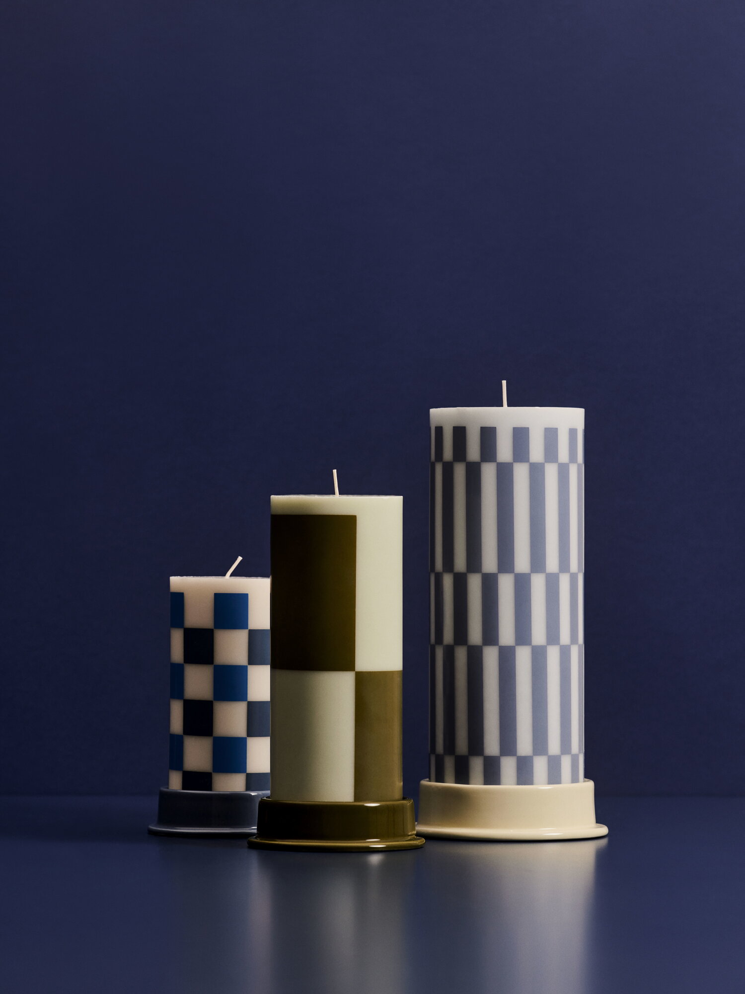 HAY Portavelas Column, grande, blanco lima | Finnish Design Shop