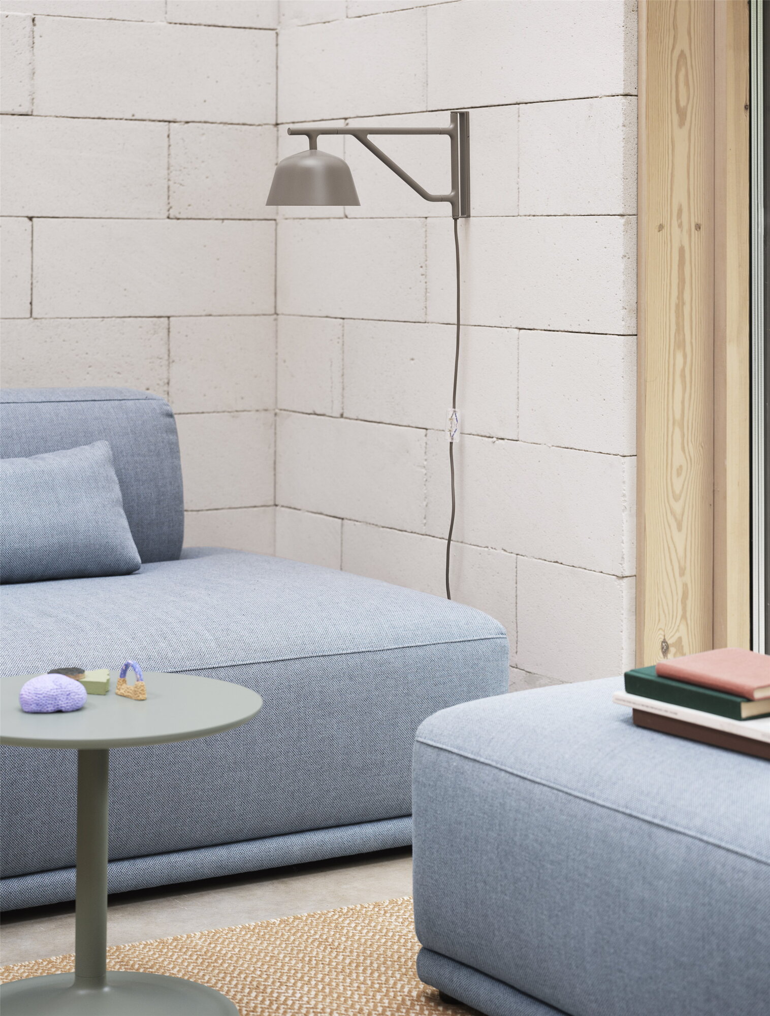 Muuto Ambit wall lamp, taupe | Finnish Design Shop