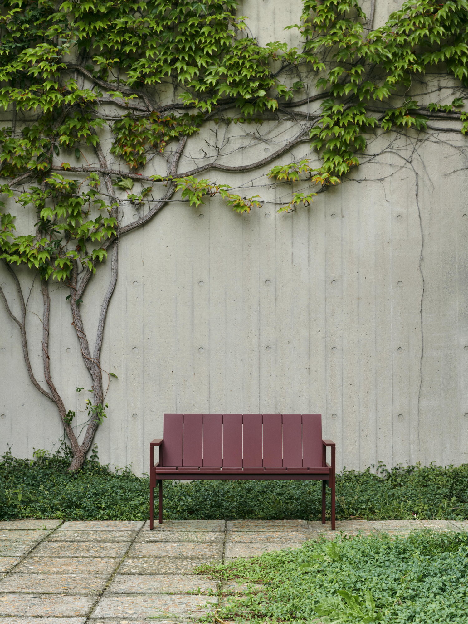 HAY Crate dining bench, iron red | Finnish Design Shop
