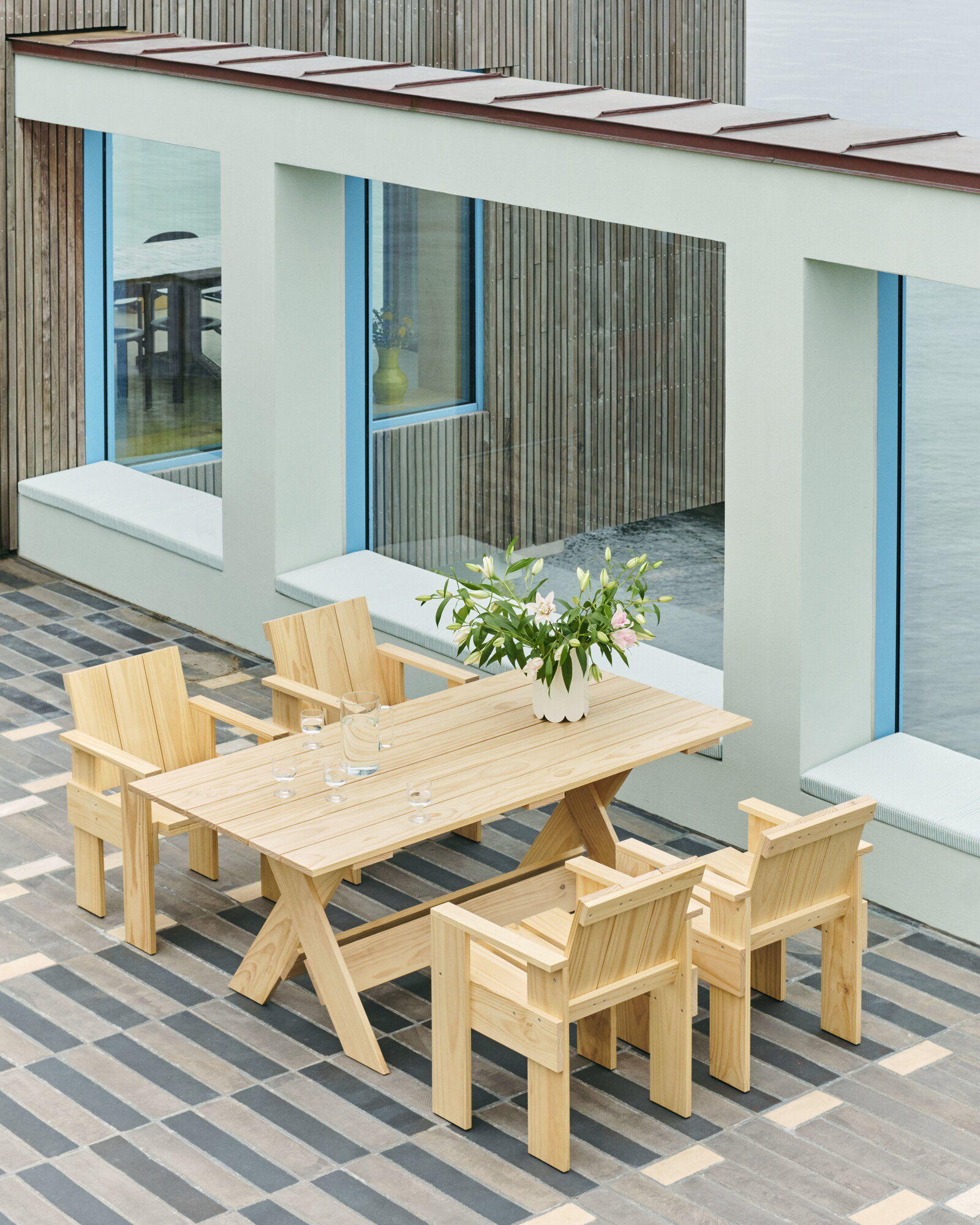 HAY Crate dining table, 180 cm, lacquered pine | Finnish Design Shop