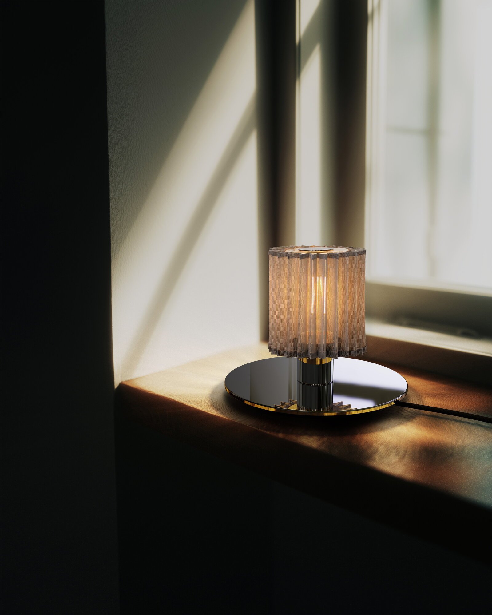 DCWéditions In the Sun 220 table lamp, silver - silver | Finnish Design ...