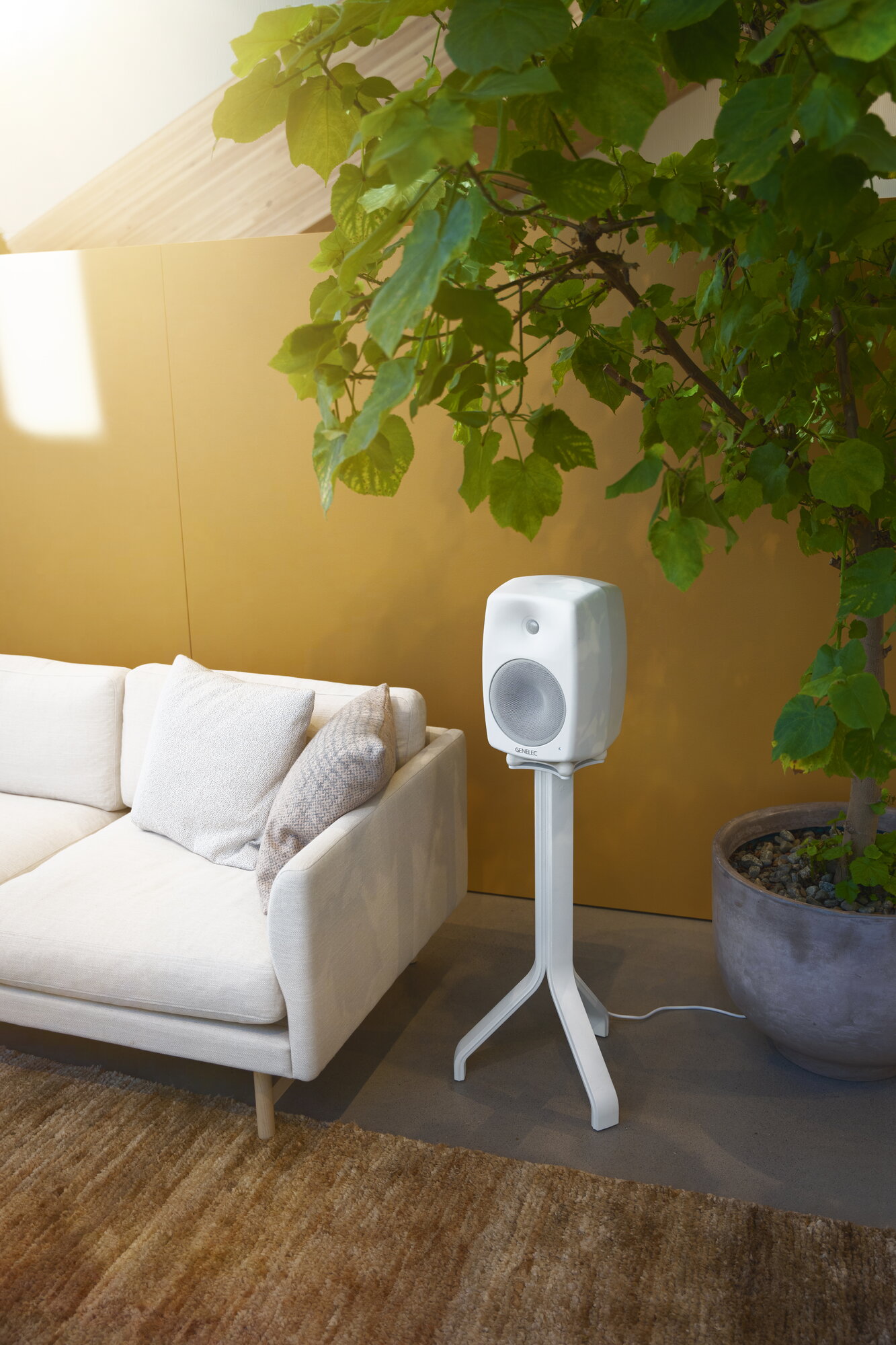 Genelec Triol speaker stand, white | Finnish Design Shop