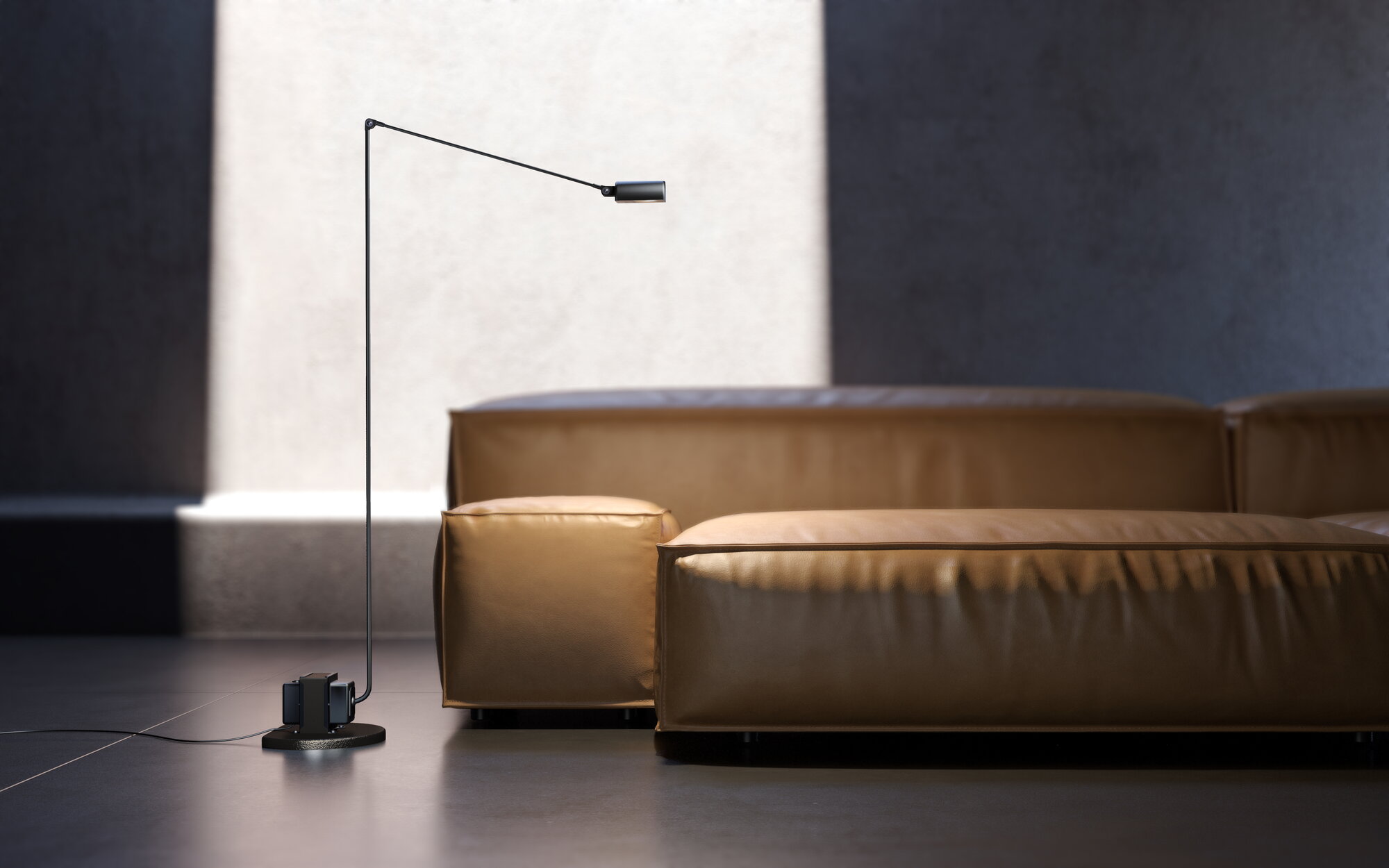 Lumina Daphine Terra floor lamp, black soft-touch | Finnish Design Shop