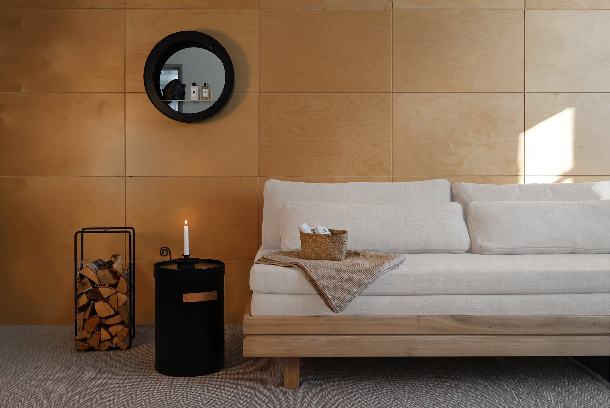 Tapio Anttila Collection Day&Night sofa bed, oak - light beige Diamonds ...