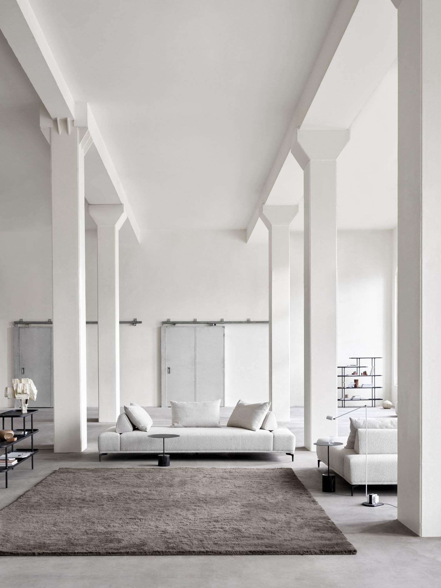 Wendelbo Calibre side table, low, black - Nero Marquina marble | Finnish Design Shop