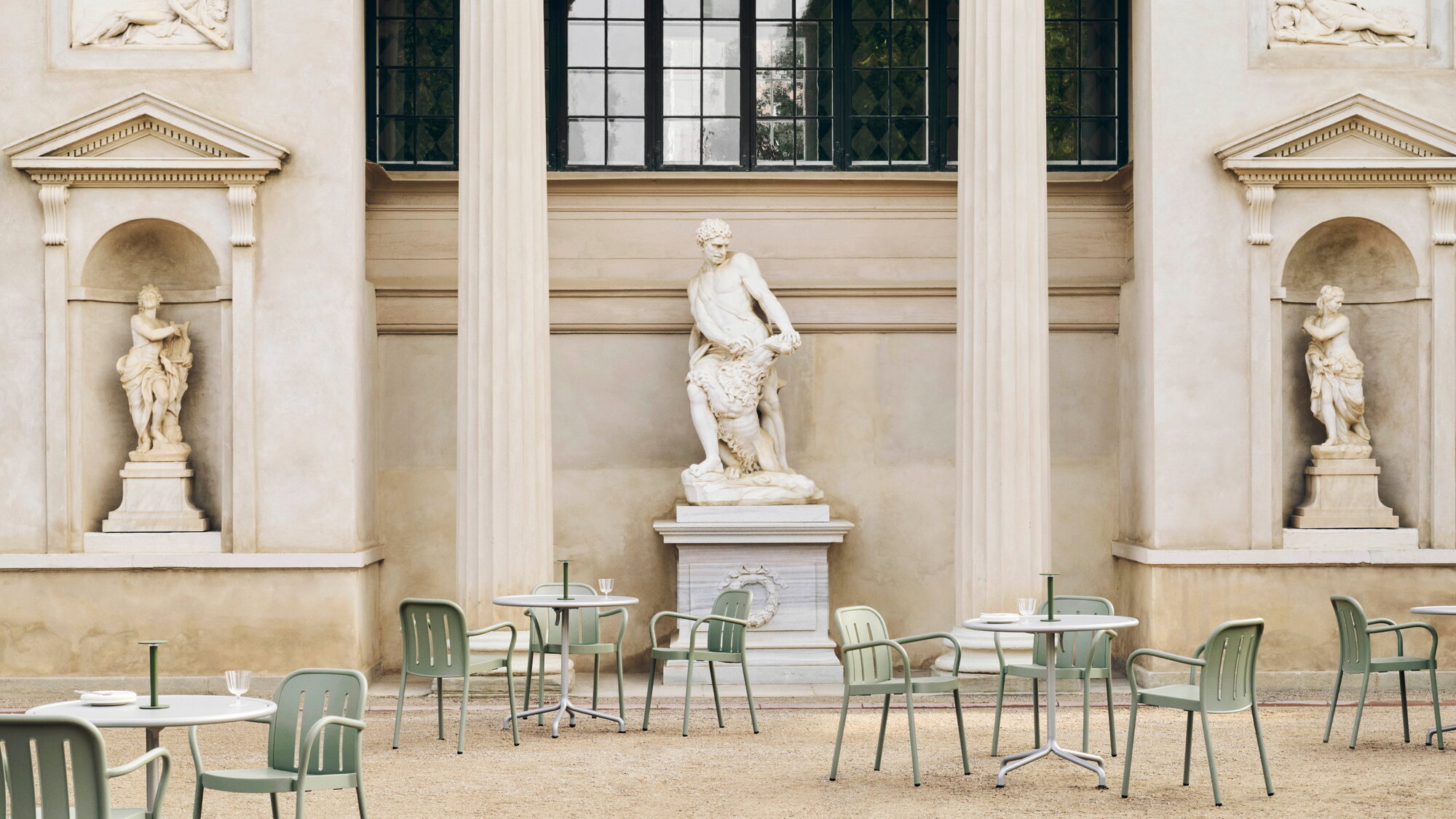 HAY Deville table, diam. 80 cm, silver grey | Finnish Design Shop