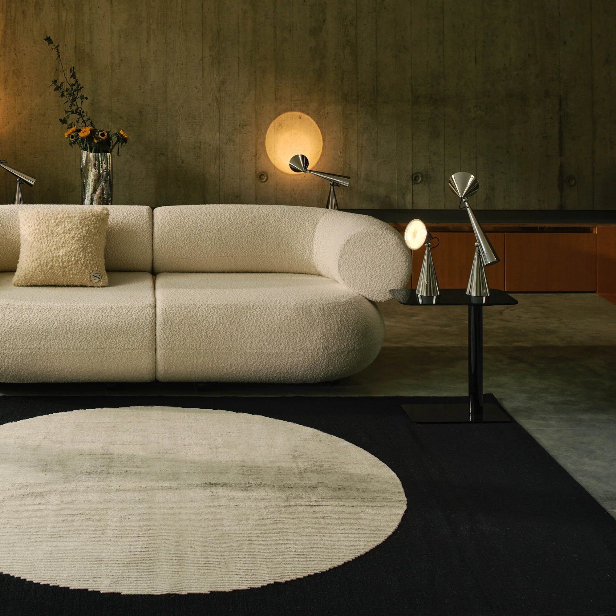 Tom Dixon Disc rug, black | Finnish Design Shop