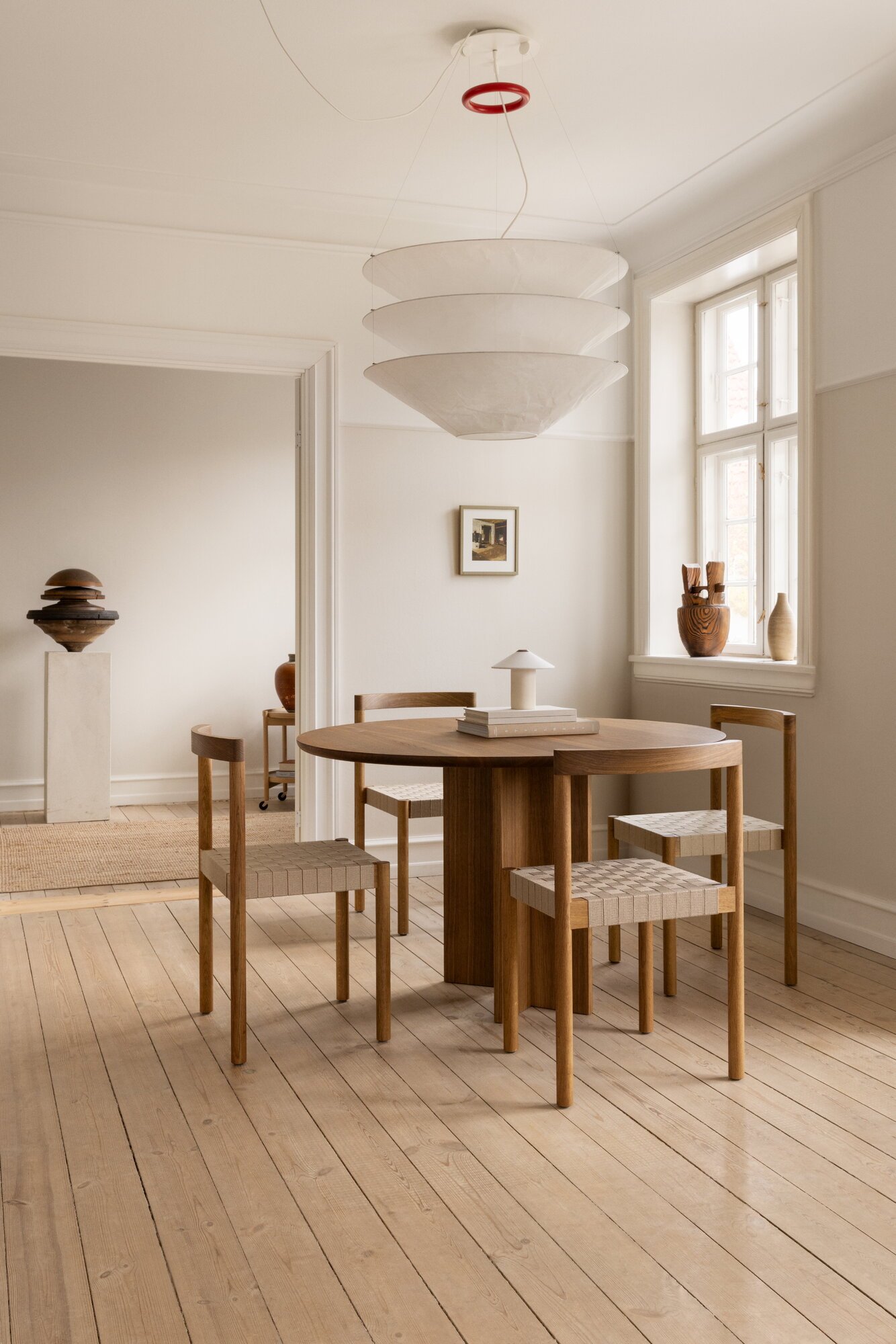 Brdr. Krüger Ekko chair, fumed oak - natural linen | Finnish Design Shop UK