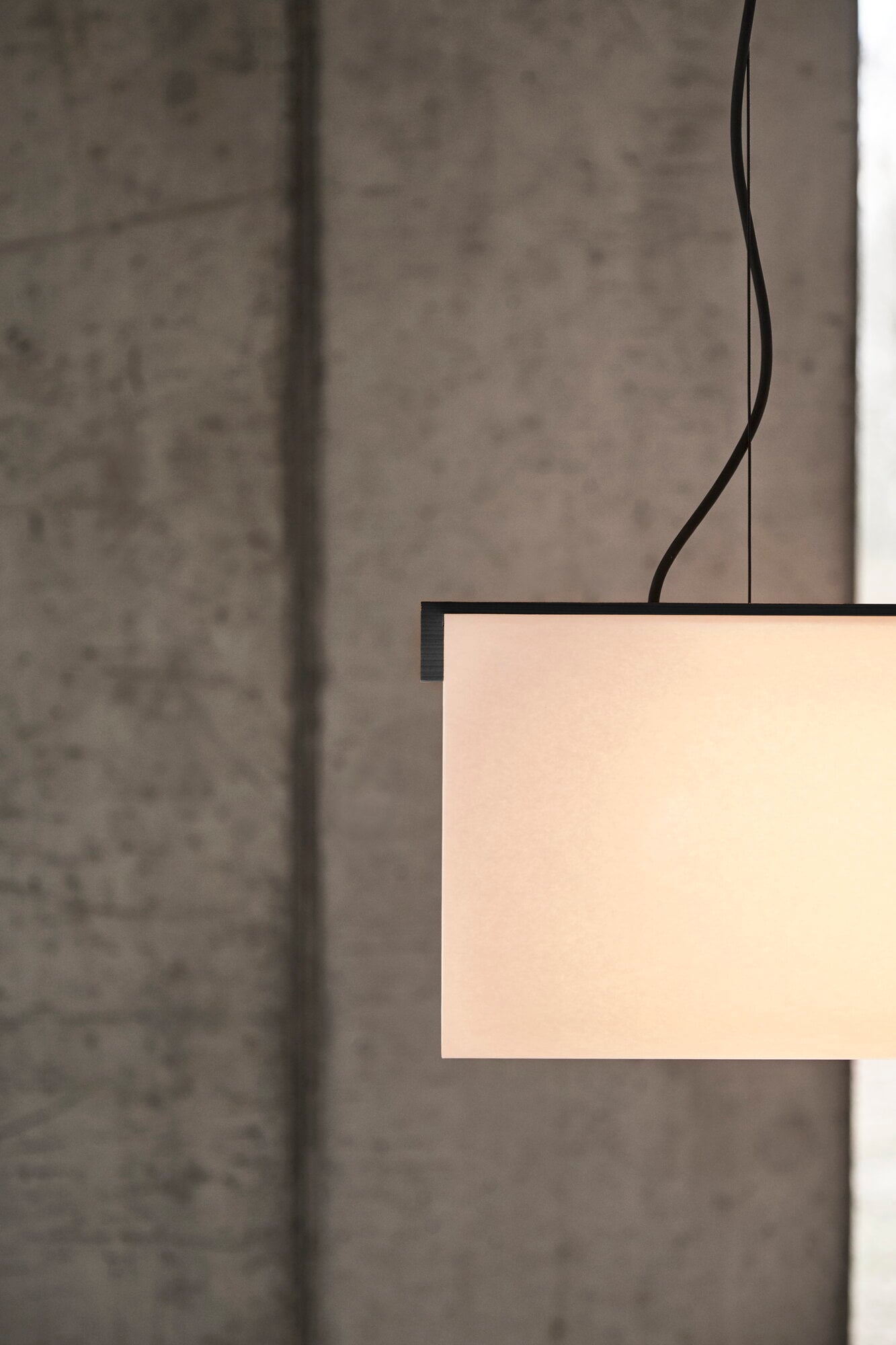 Motarasu Enso 120 pendant, white - black stained oak | Finnish Design Shop