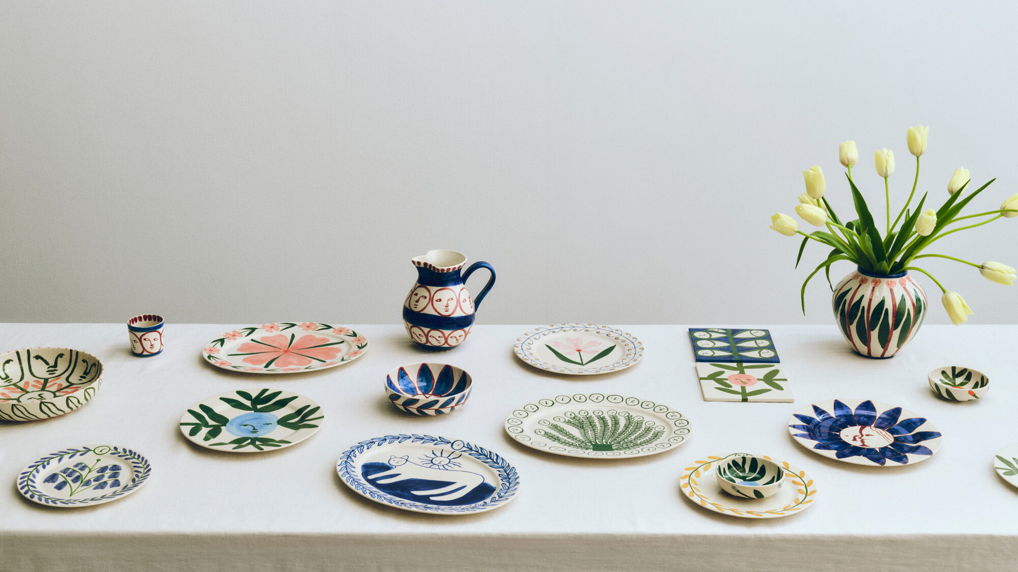 HAY La Pittura bowl, 18 cm, Moon face vine | Finnish Design Shop