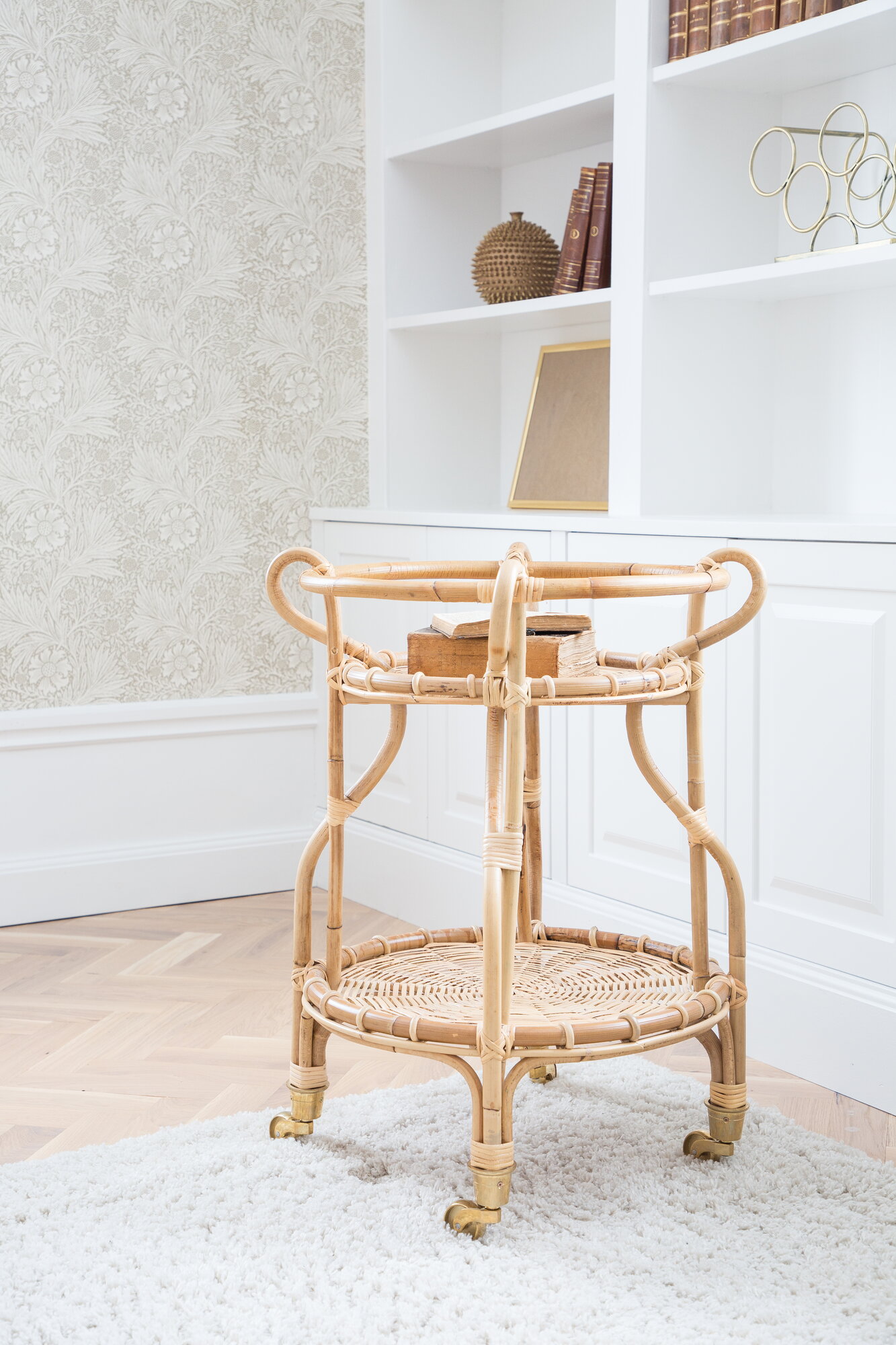 Sika-Design Fratellino trolley, natural rattan | Finnish Design Shop