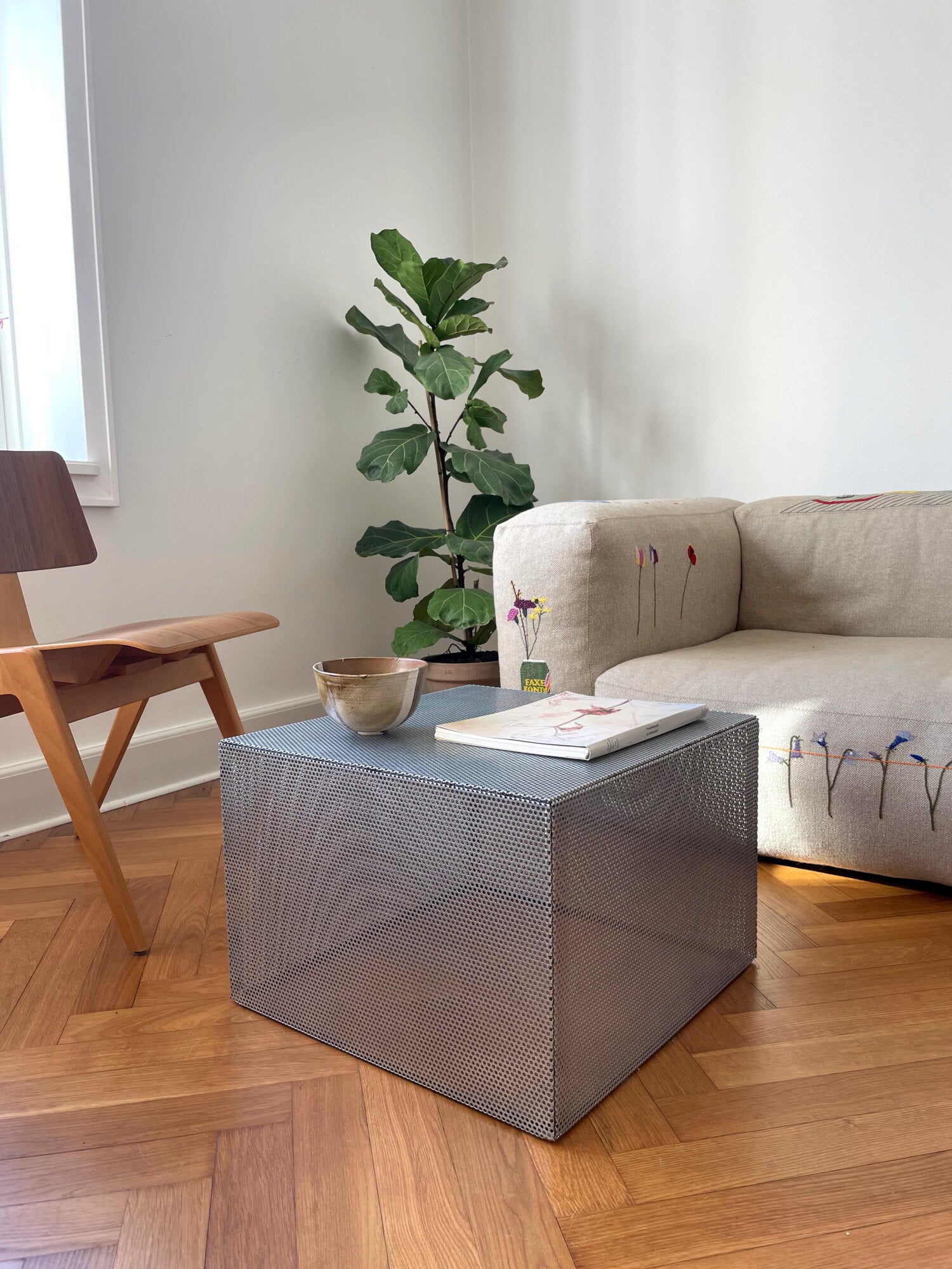 Fólk Reykjavík Venti coffee table, square, galvanized | Finnish Design ...