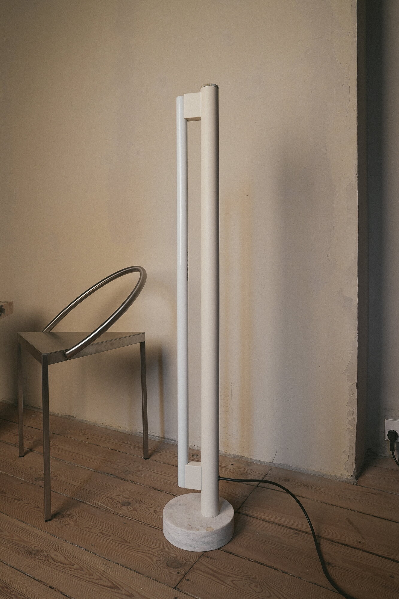 Frama Eiffel Single floor lamp, 100 cm, cream | Finnish Design Shop
