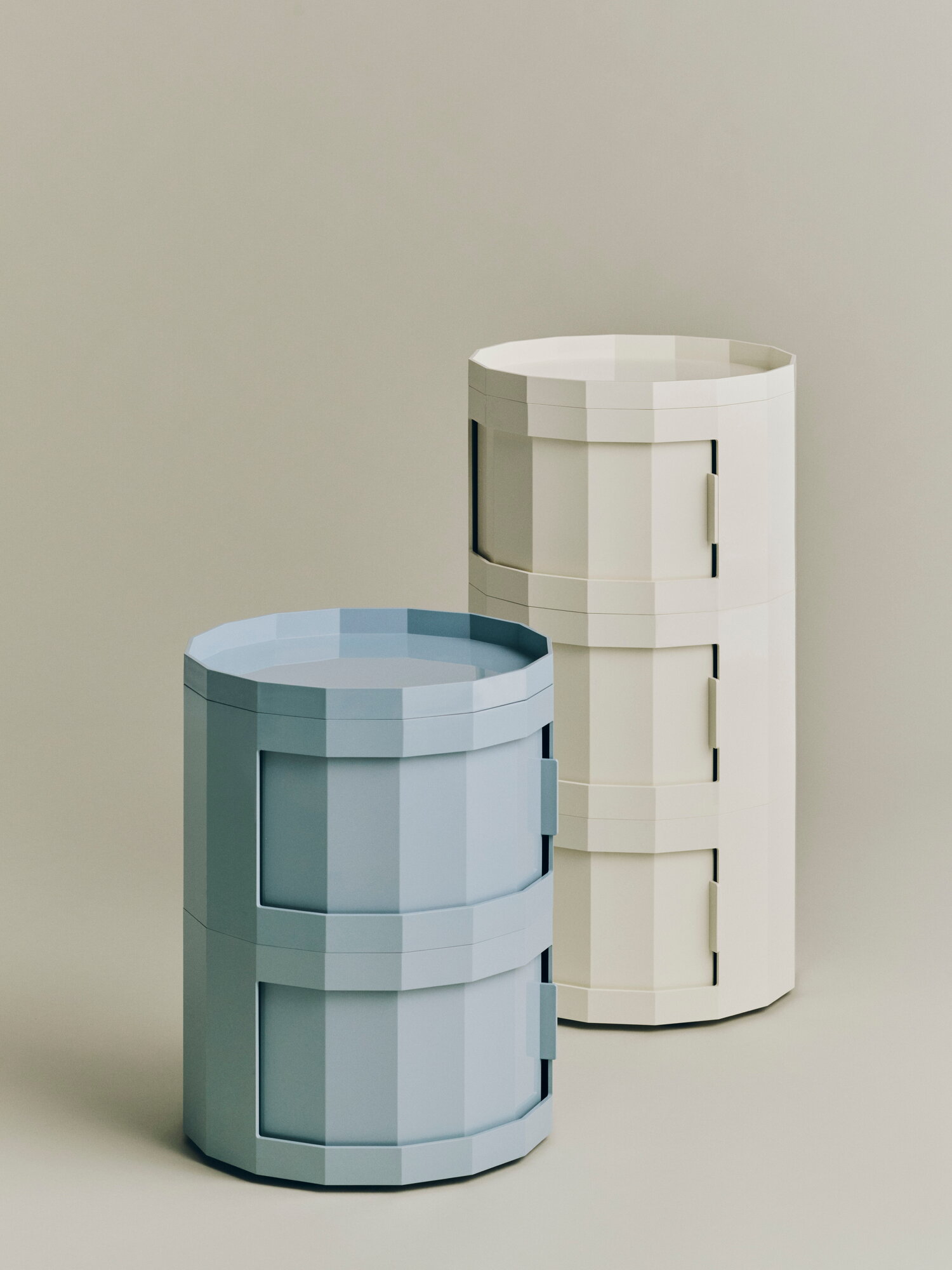 HAY Facet cabinet 20, two doors, misty blue | Finnish Design Shop