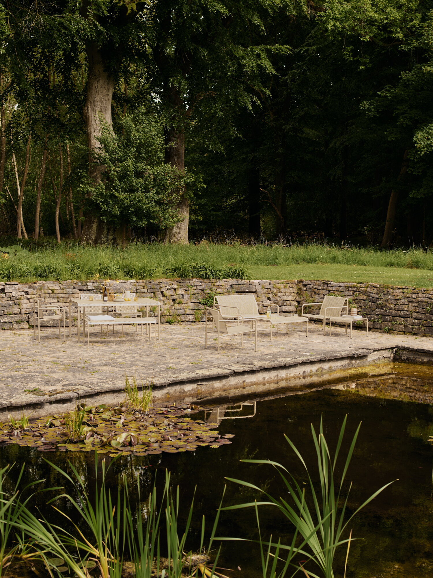 Ferm Living Dapple lounge chair with arms, cashmere | Finnish Design Shop