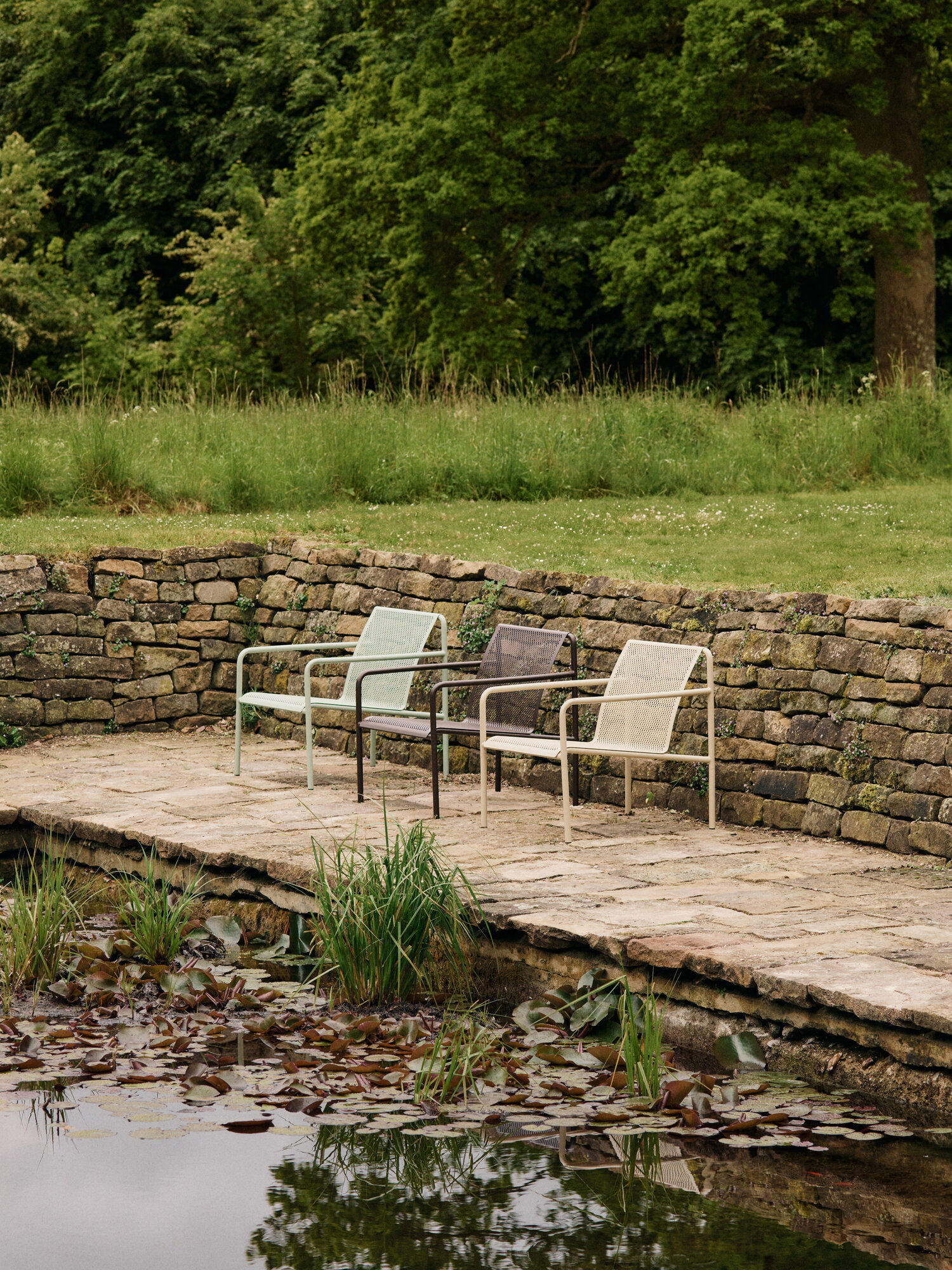 Ferm Living Dapple lounge chair with arms, cashmere | Finnish Design Shop