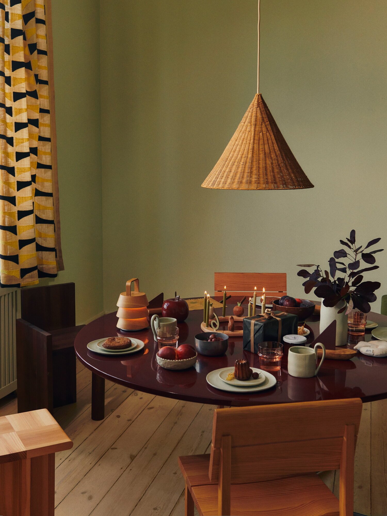 Ferm Living Apple money bank, deep red | Finnish Design Shop