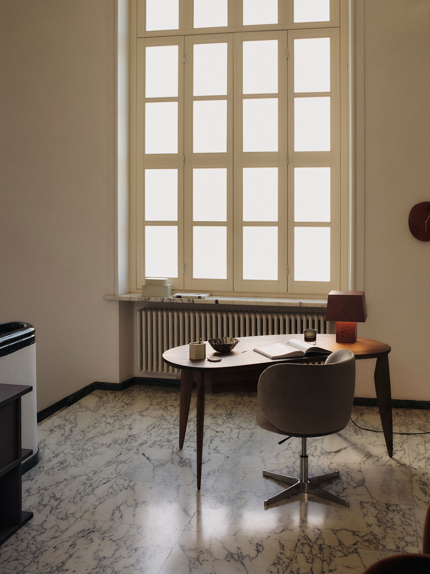 Ferm Living Feve table with a drawer, 86 x 160 cm, walnut | Finnish ...