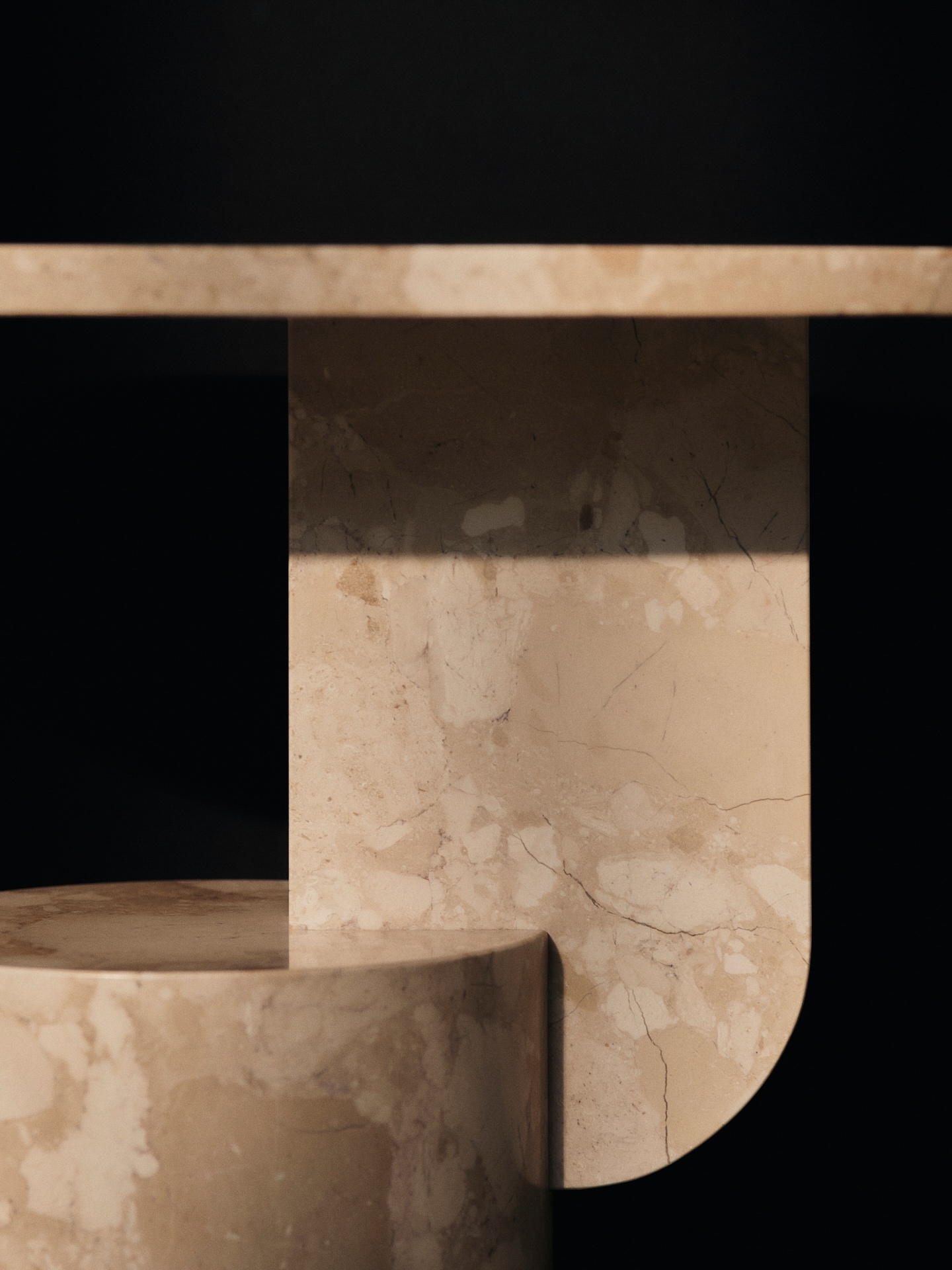 Ferm Living Insert side table, stone, sand | Finnish Design Shop NL
