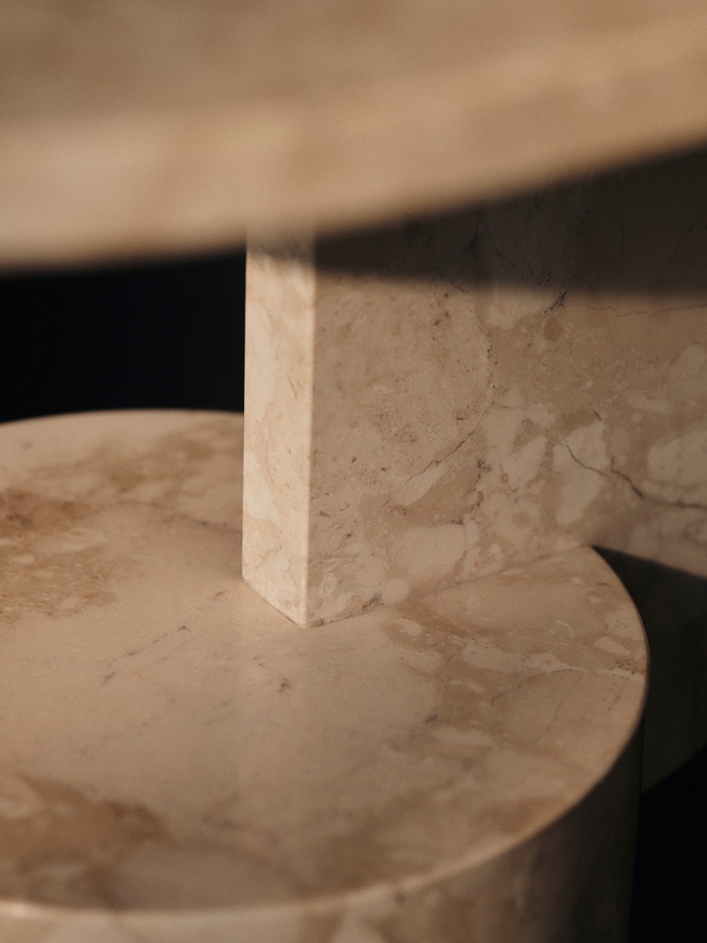 Ferm Living Insert side table, stone, sand | Finnish Design Shop IE