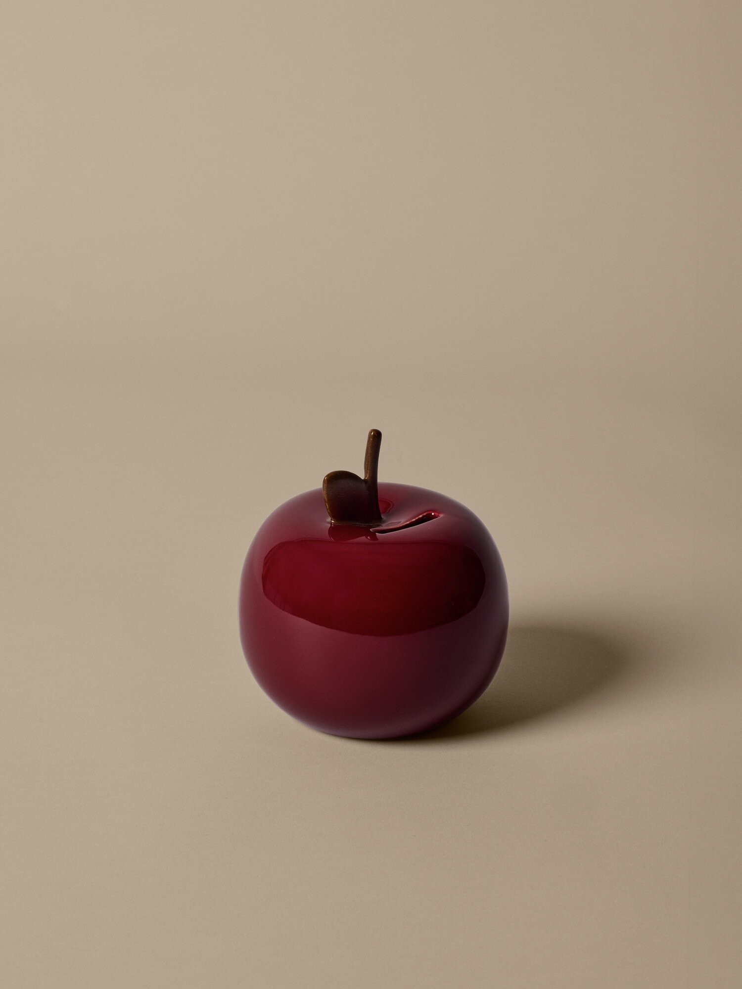 Ferm Living Apple money bank, deep red | Finnish Design Shop UK