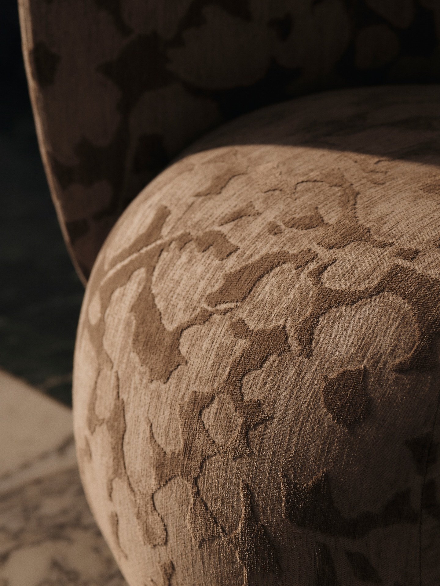 Ferm Living Rico Piccolo fauteuil lounge, Cilla Taupe | Finnish Design Shop