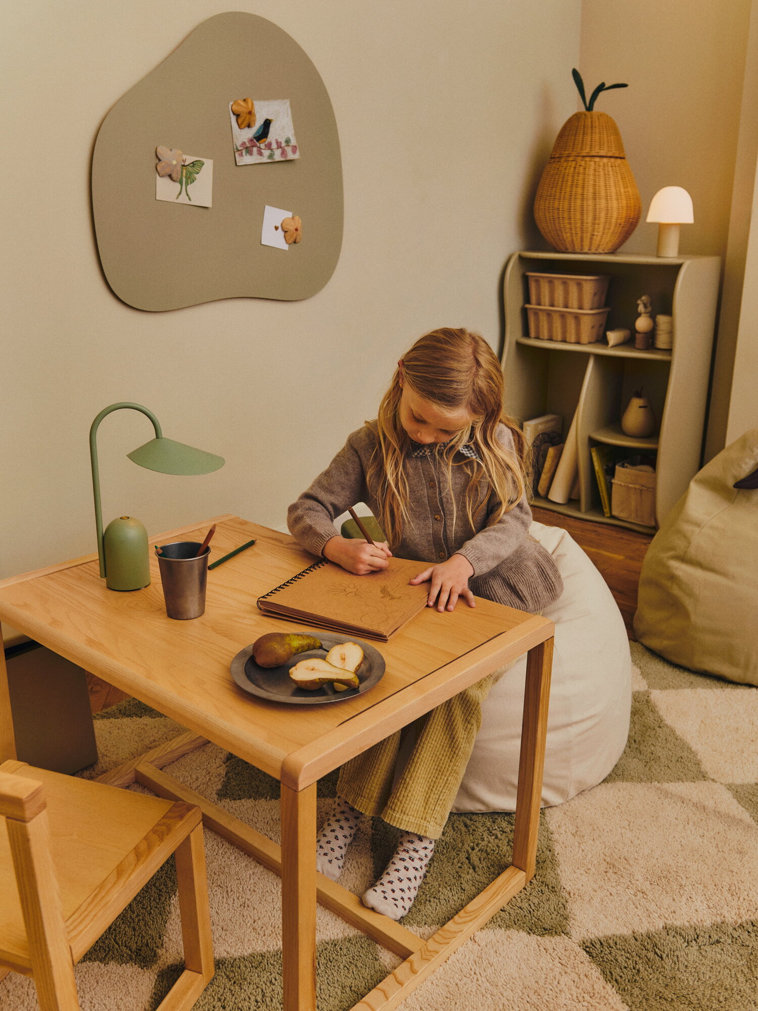 Ferm Living Willora magnetic board, cashmere | Finnish Design Shop