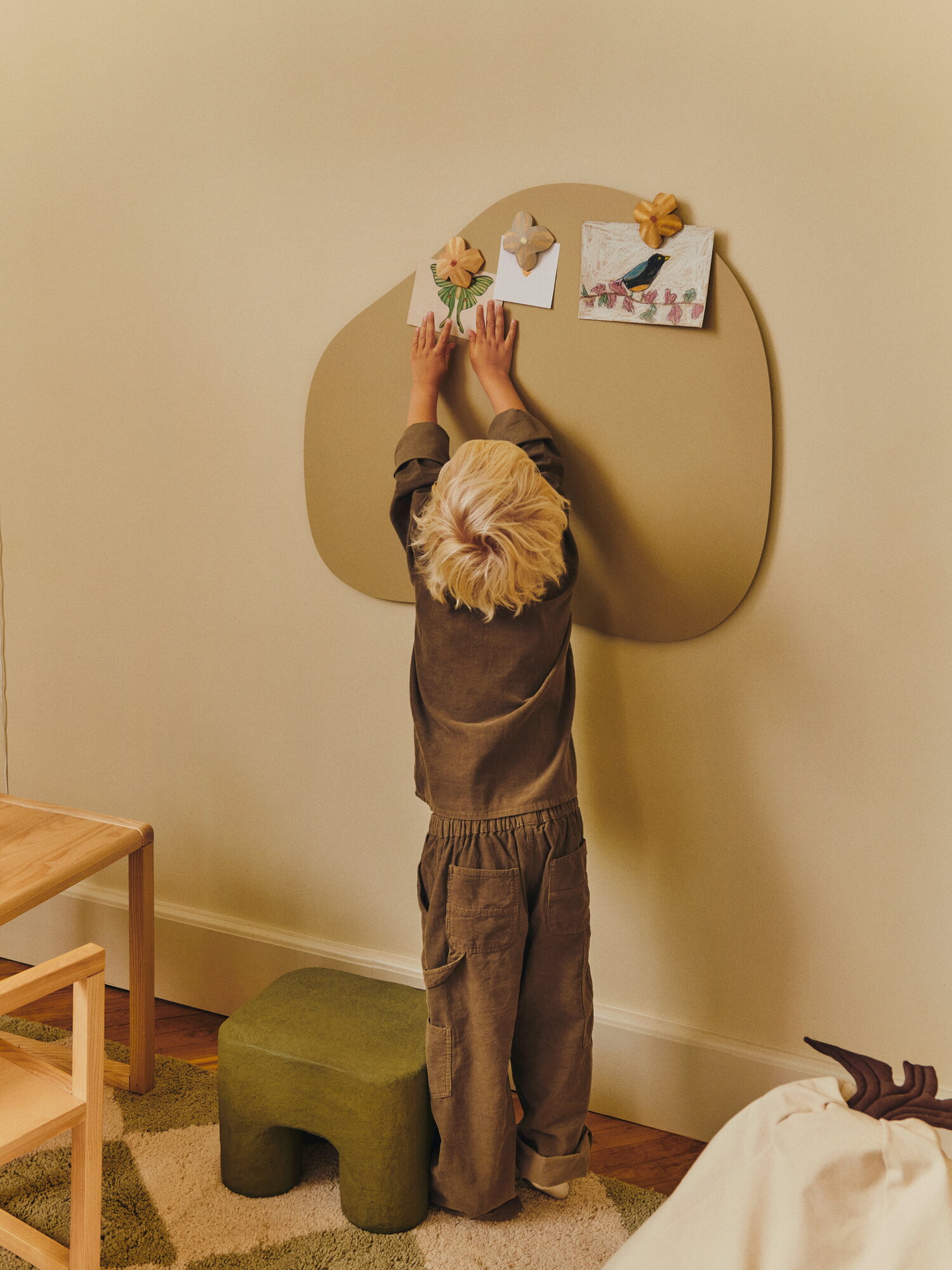 Ferm Living Willora magnetic board, cashmere | Finnish Design Shop