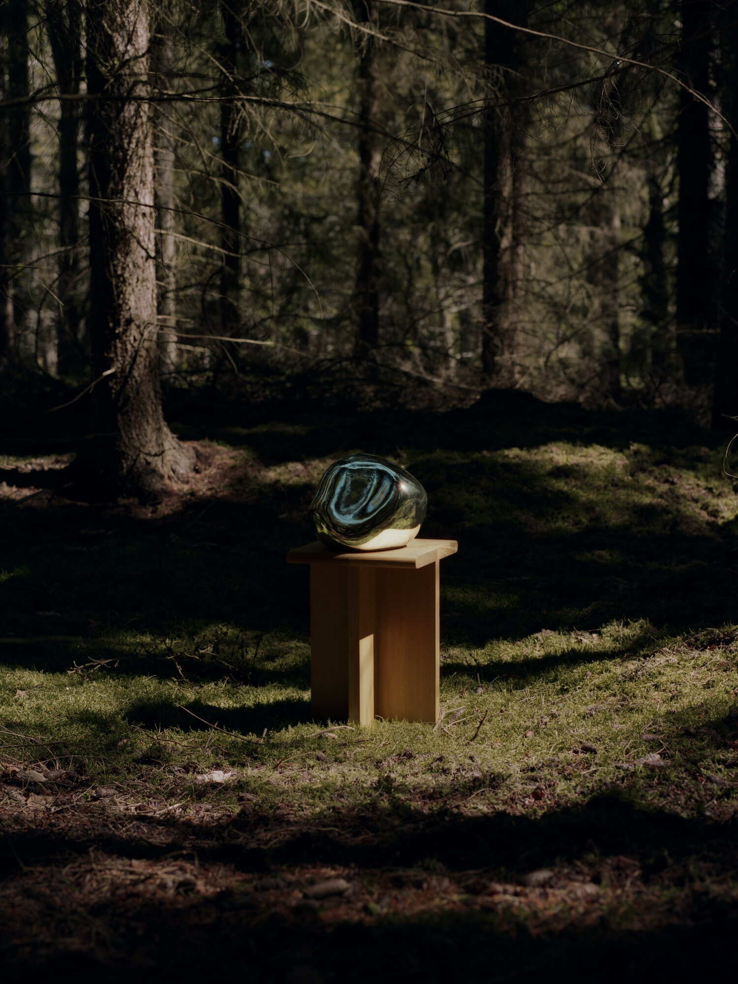 Ferm Living Bellure Piece decorative object, round, silver | Finnish ...