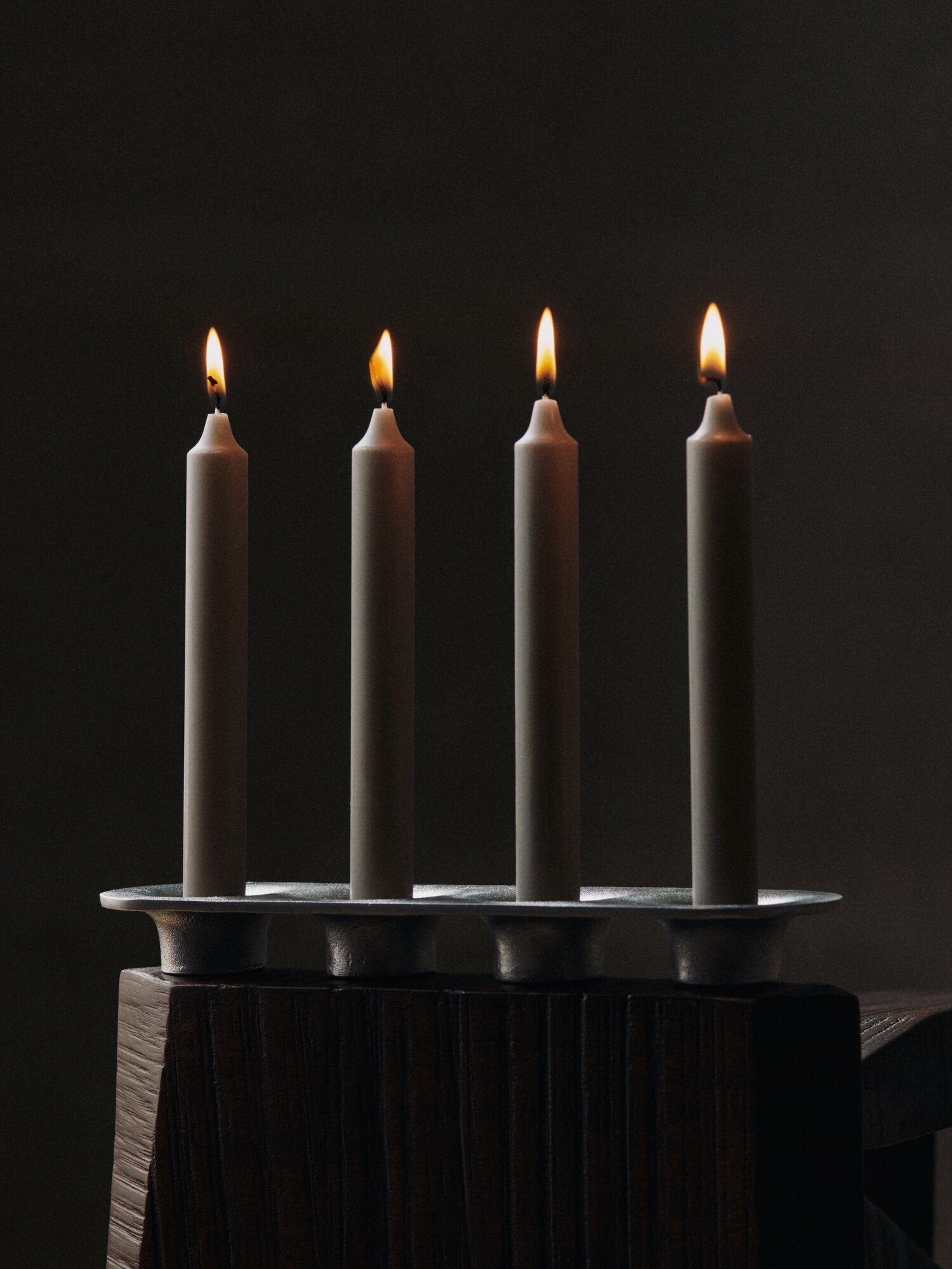 Ferm Living Soothe 4 candle holder, aluminium | Finnish Design Shop IE