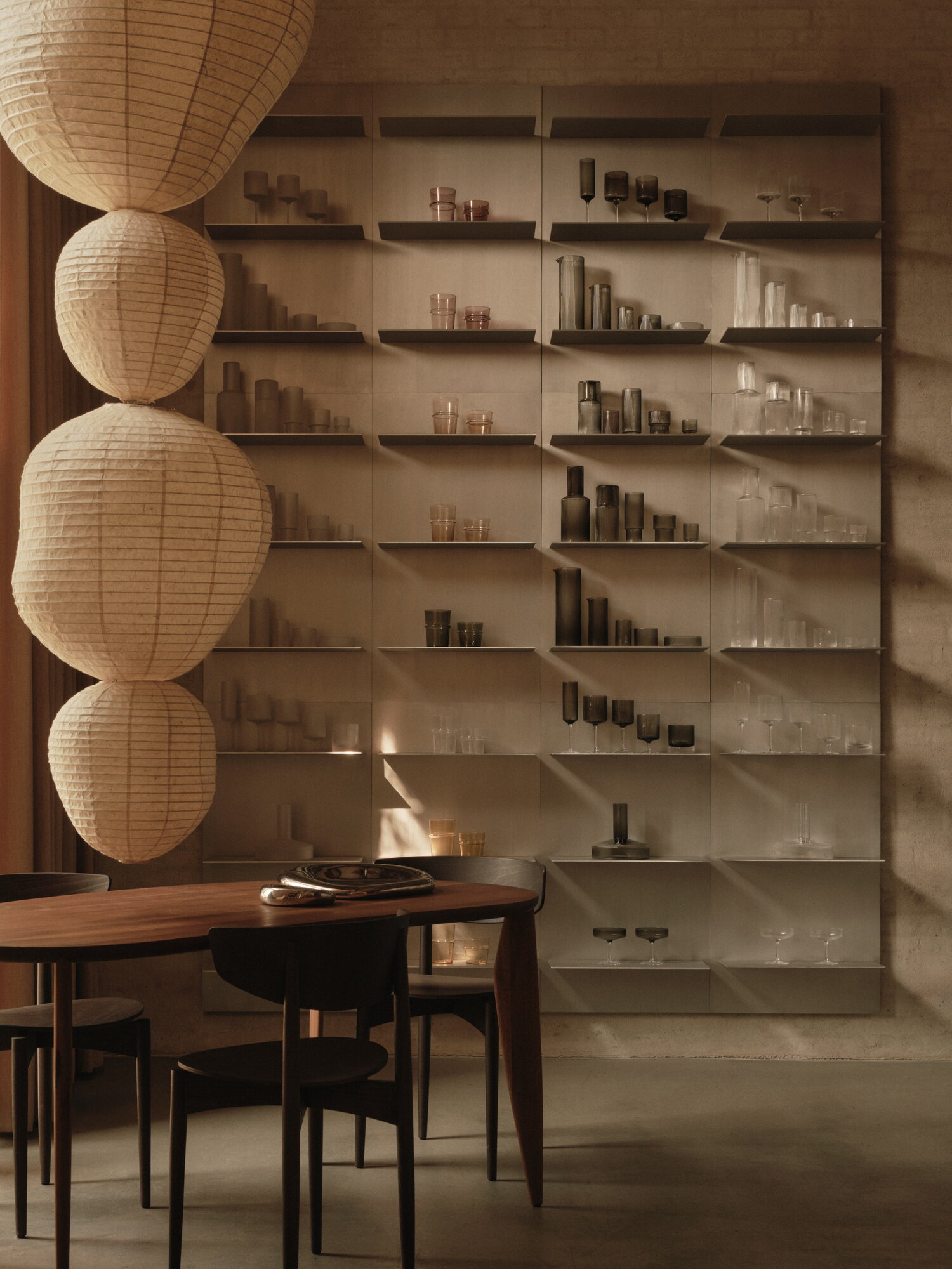 Ferm Living Feve table with a drawer, 86 x 160 cm, walnut | Finnish ...