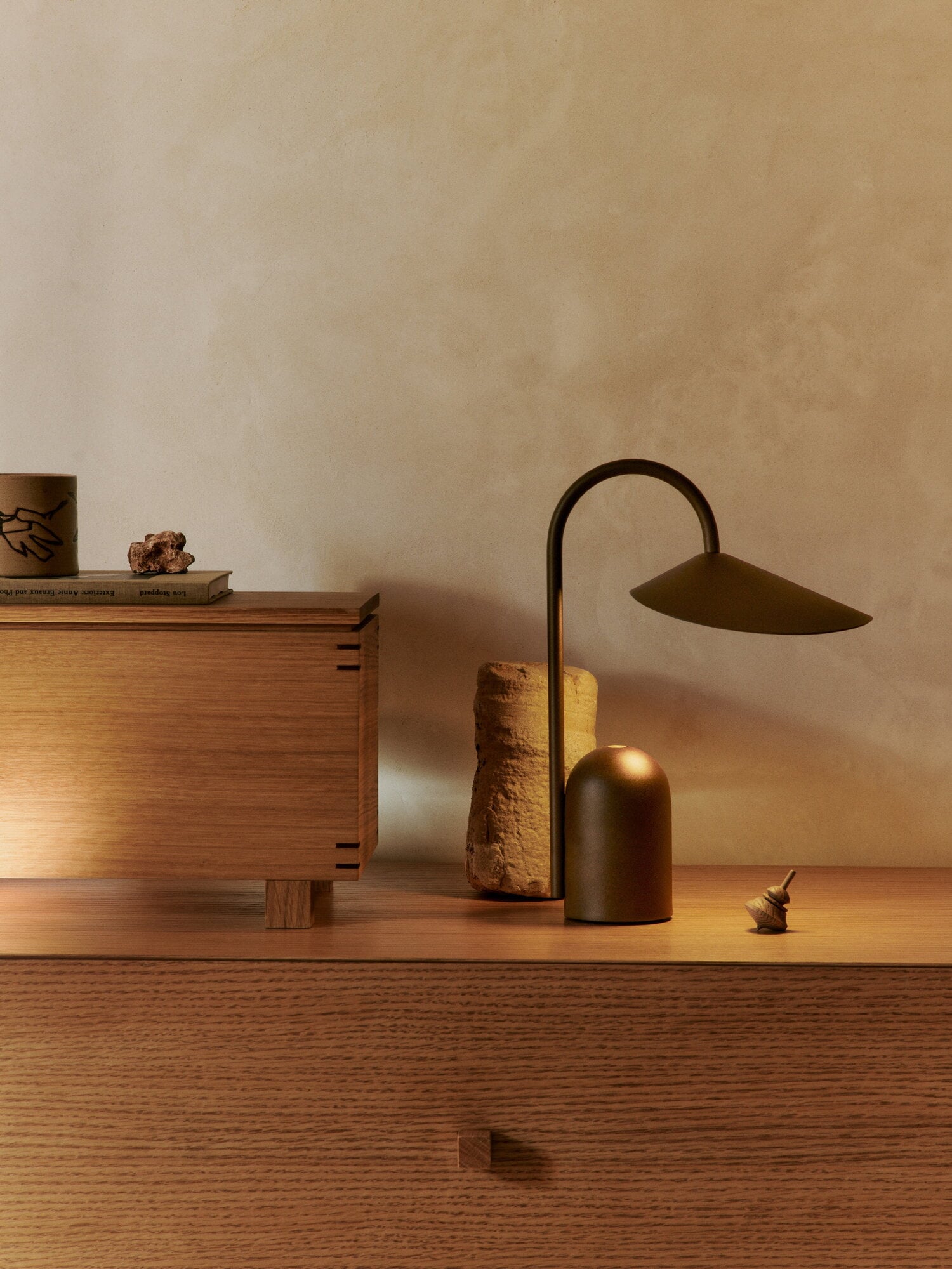 Ferm Living Bon wooden box, 35 x 19 cm, oiled oak | Finnish Design Shop