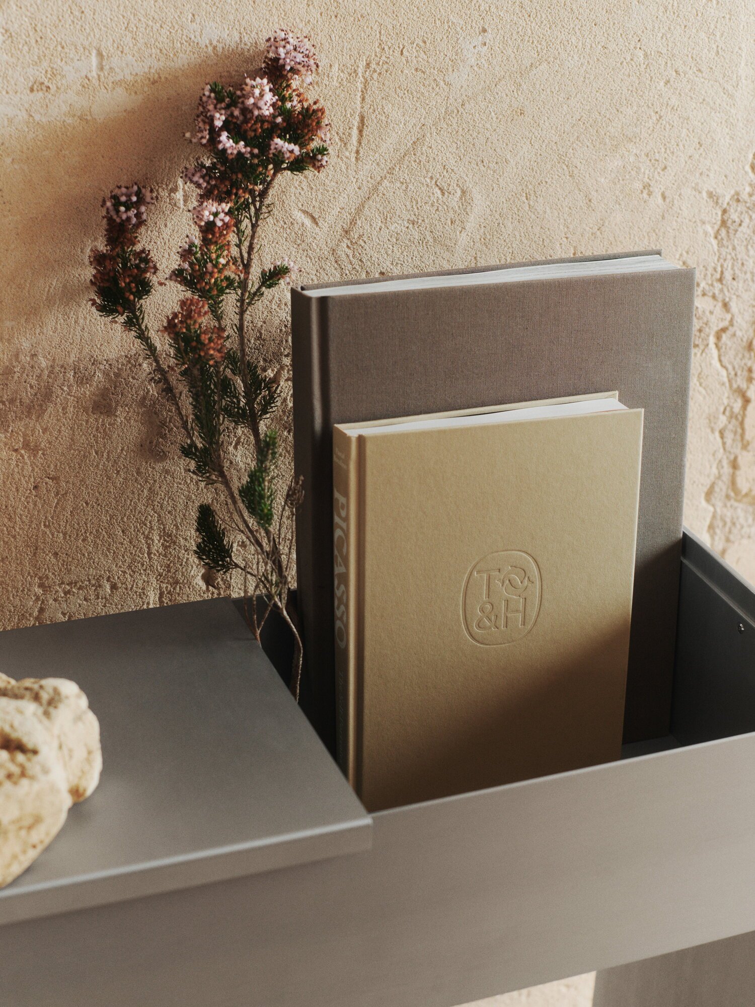 Ferm Living Lager Plant Box with shelf, aluminium | Finnish Design Shop UK