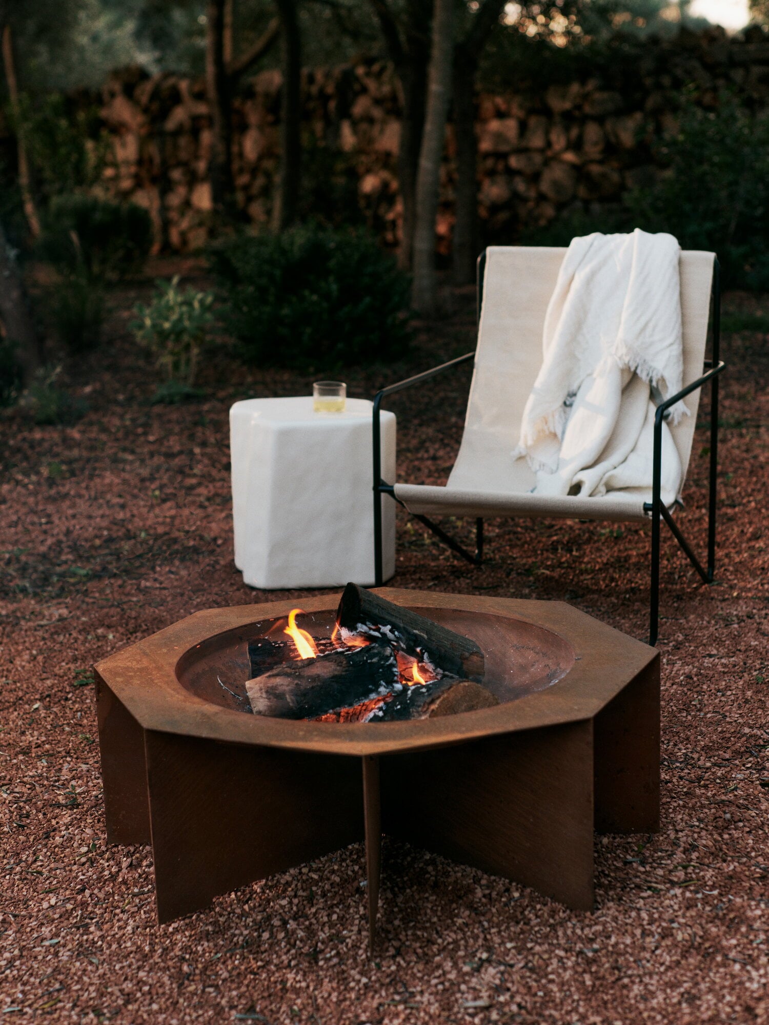 Ferm Living Otte fire pit, rust | Finnish Design Shop