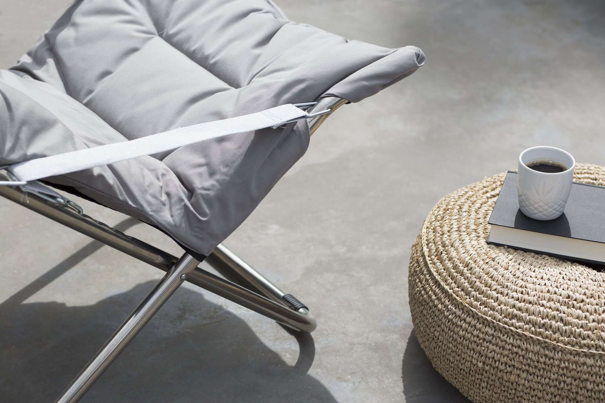 Fiam Fiesta Soft Outdoor lepotuoli, alumiini - harmaa | Finnish Design Shop