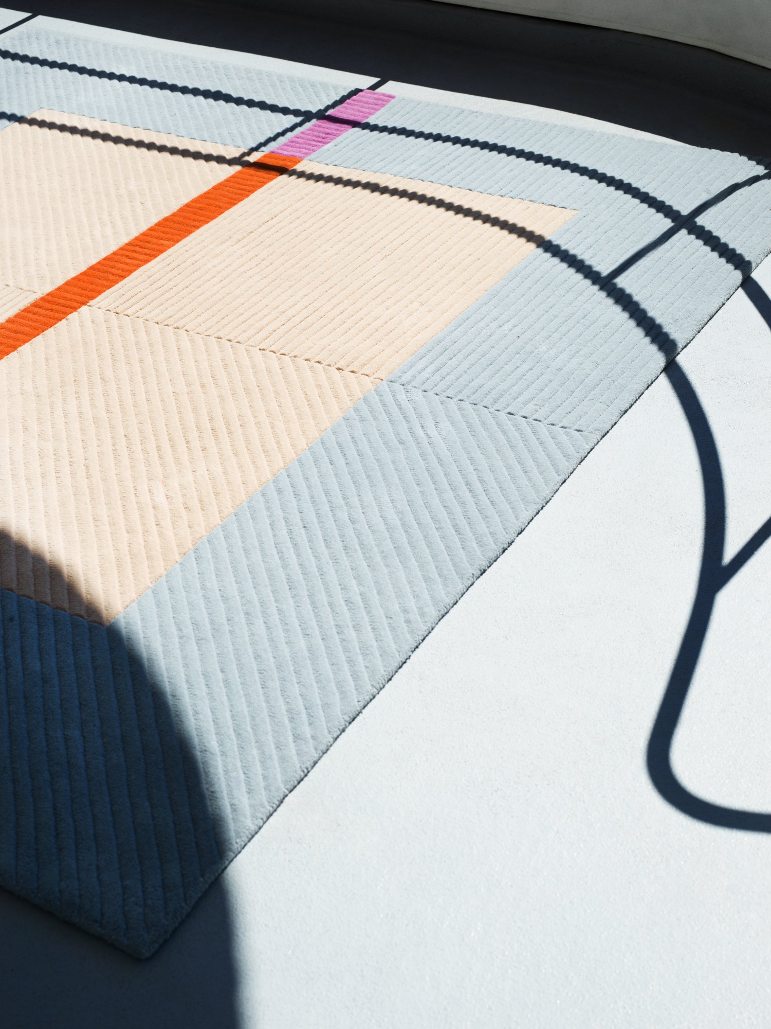 Finarte Akaatti rug, beige - light blue | Finnish Design Shop NL