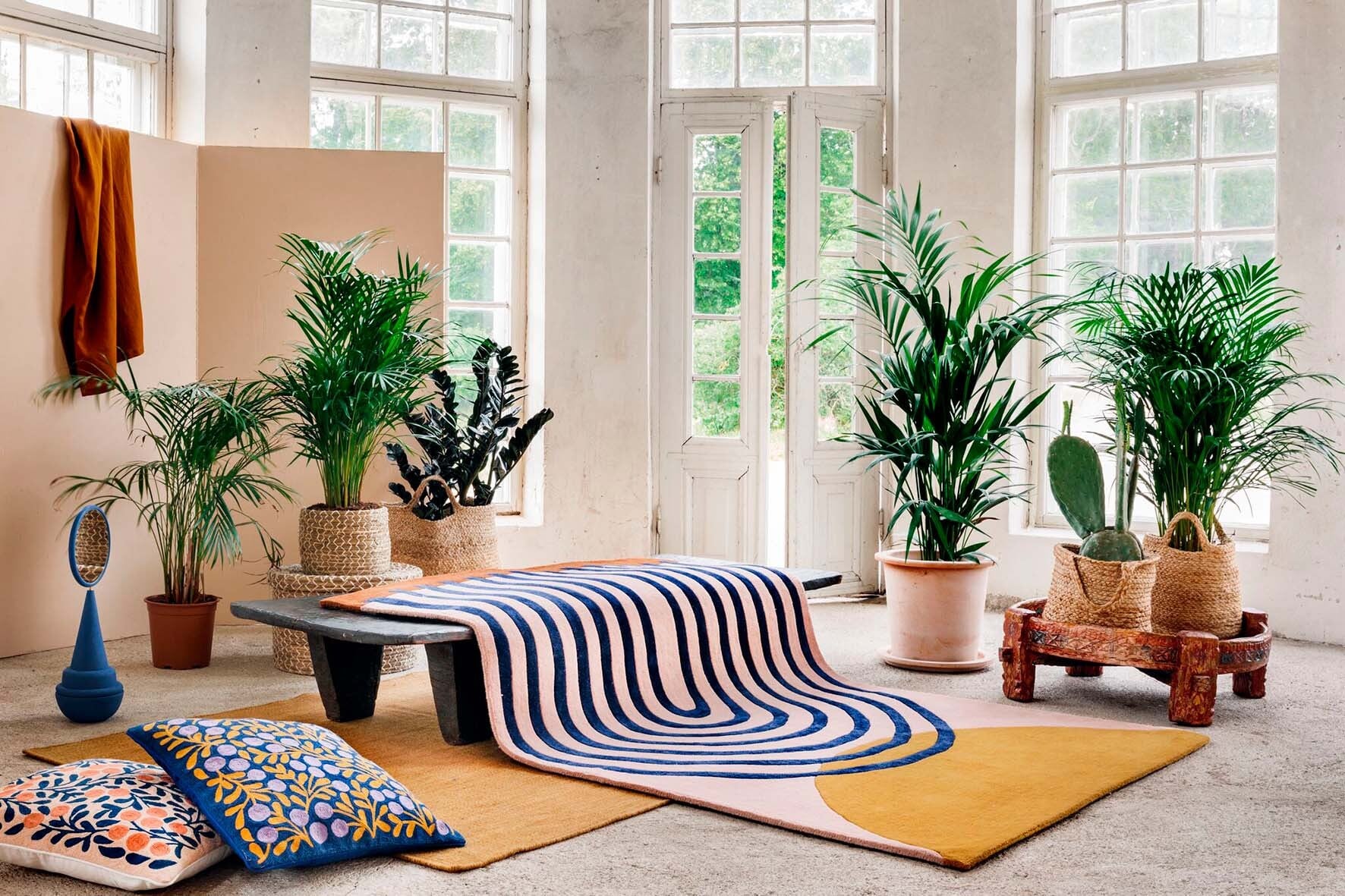 Finarte Atrium rug, pink-gold | Finnish Design Shop