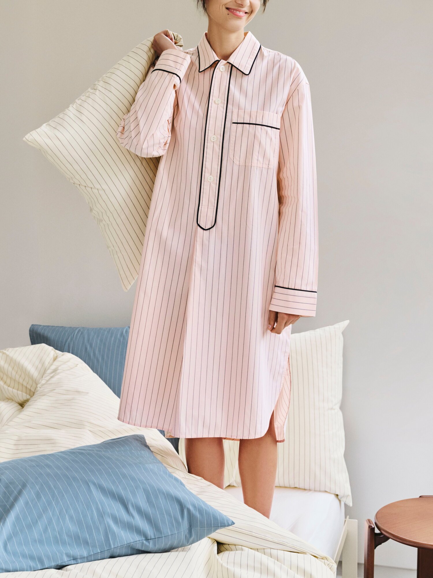 HAY Fineline long nightshirt, soft pink | Finnish Design Shop