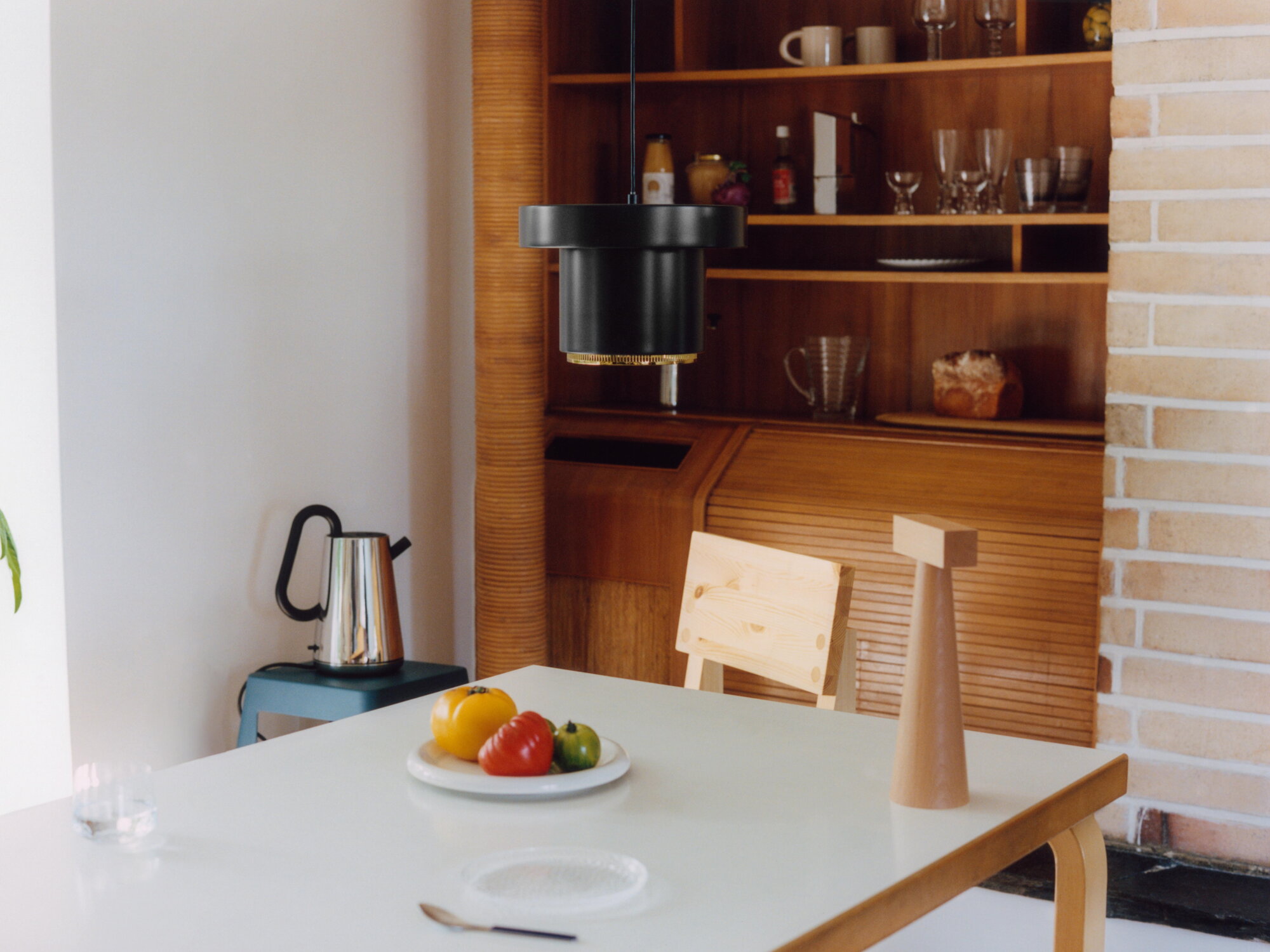 Artek Aalto table 83, birch - white laminate | Finnish Design Shop