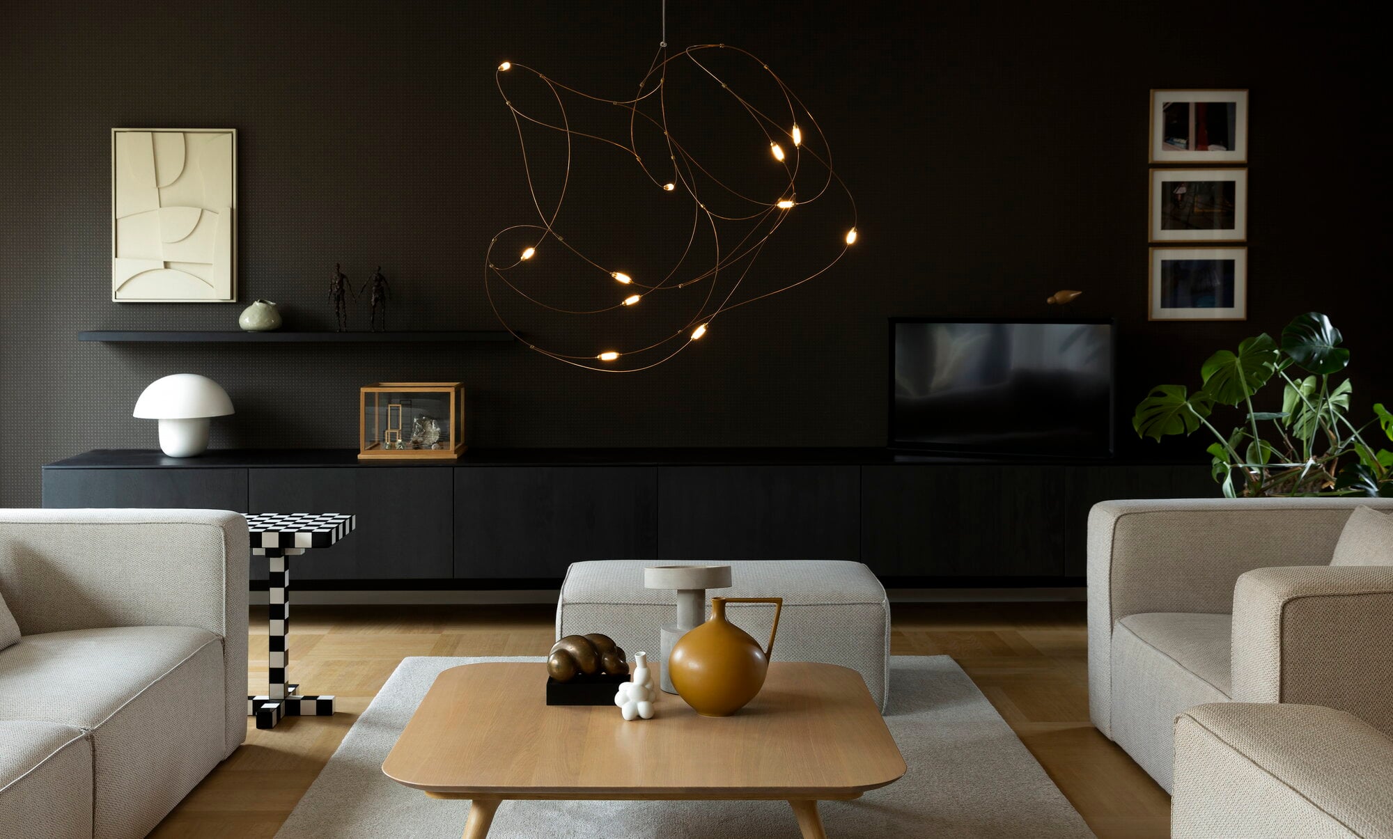 Moooi Flock of Light 11 riippuvalaisin, pronssi | Finnish Design Shop