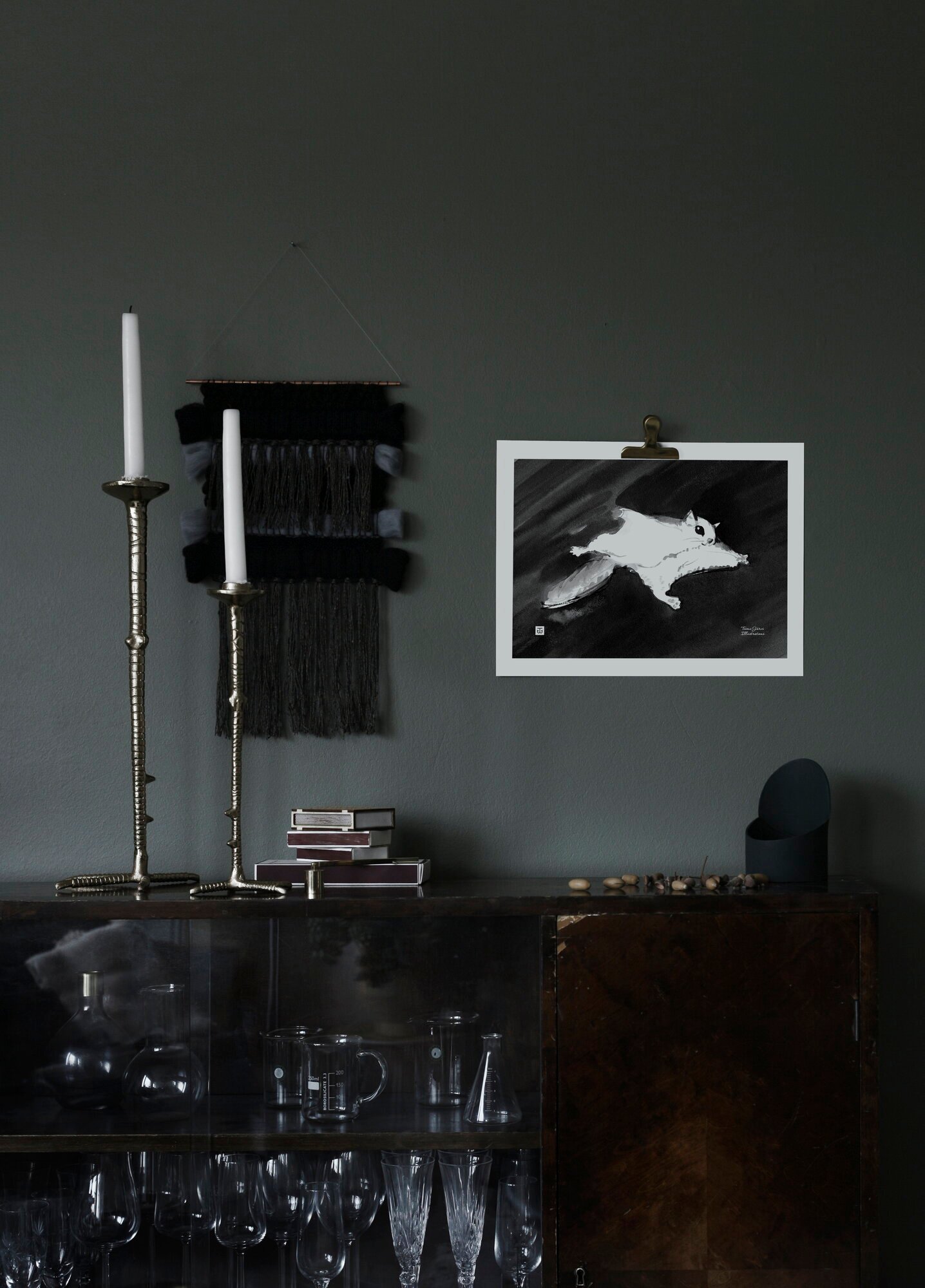 Teemu Järvi Illustrations Flying Squirrel Poster, 40 x 30 cm | Finnish ...