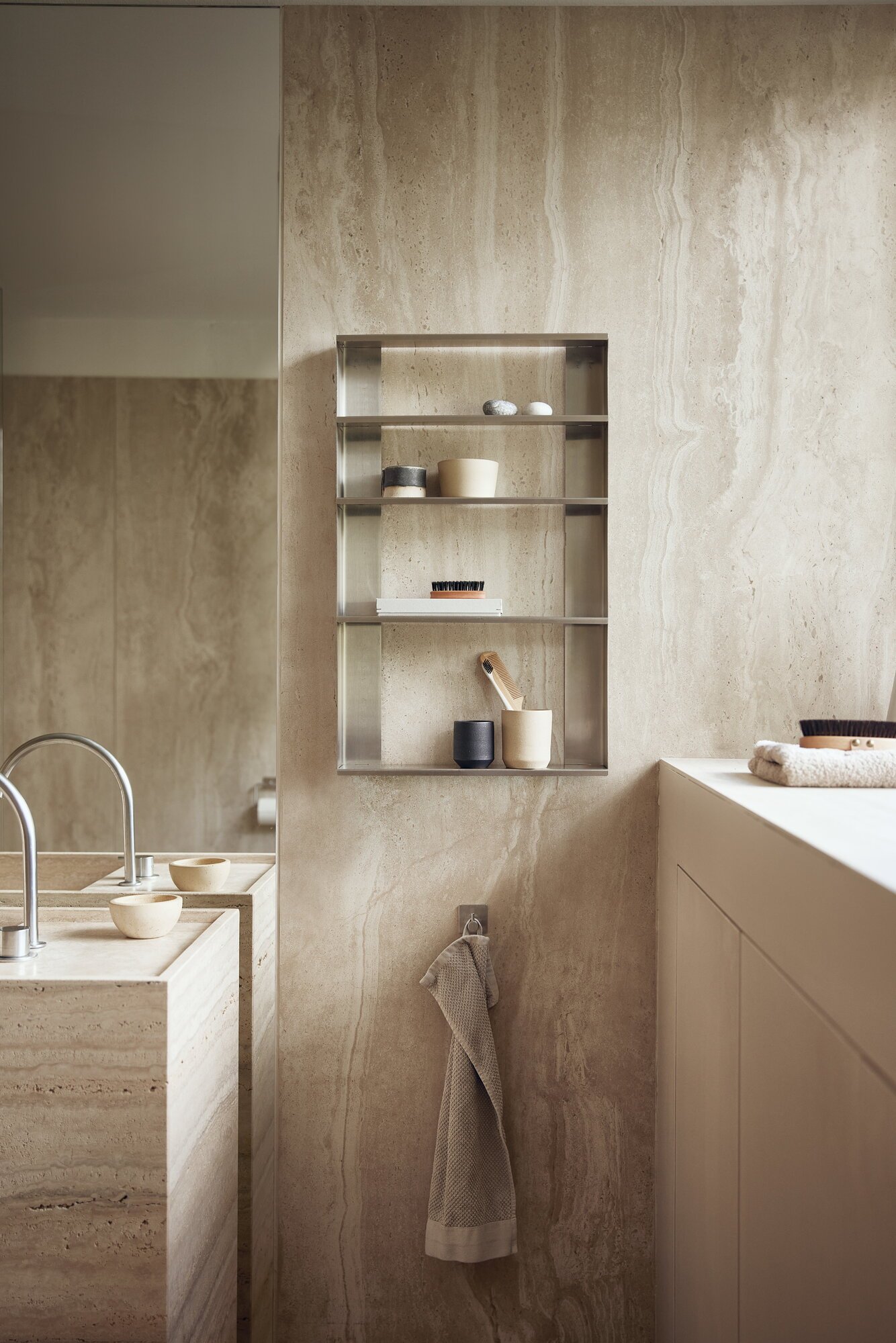 Form & Refine Taper wall shelf, stainless steel | Finnish Design Shop