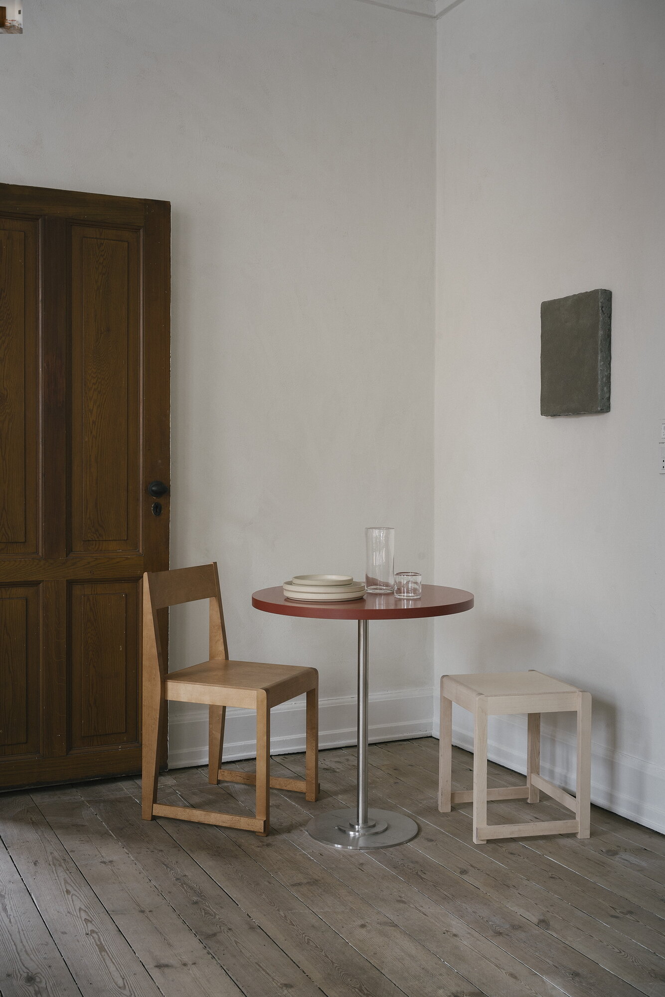 Frama Low Stool 01, natural wood | Finnish Design Shop