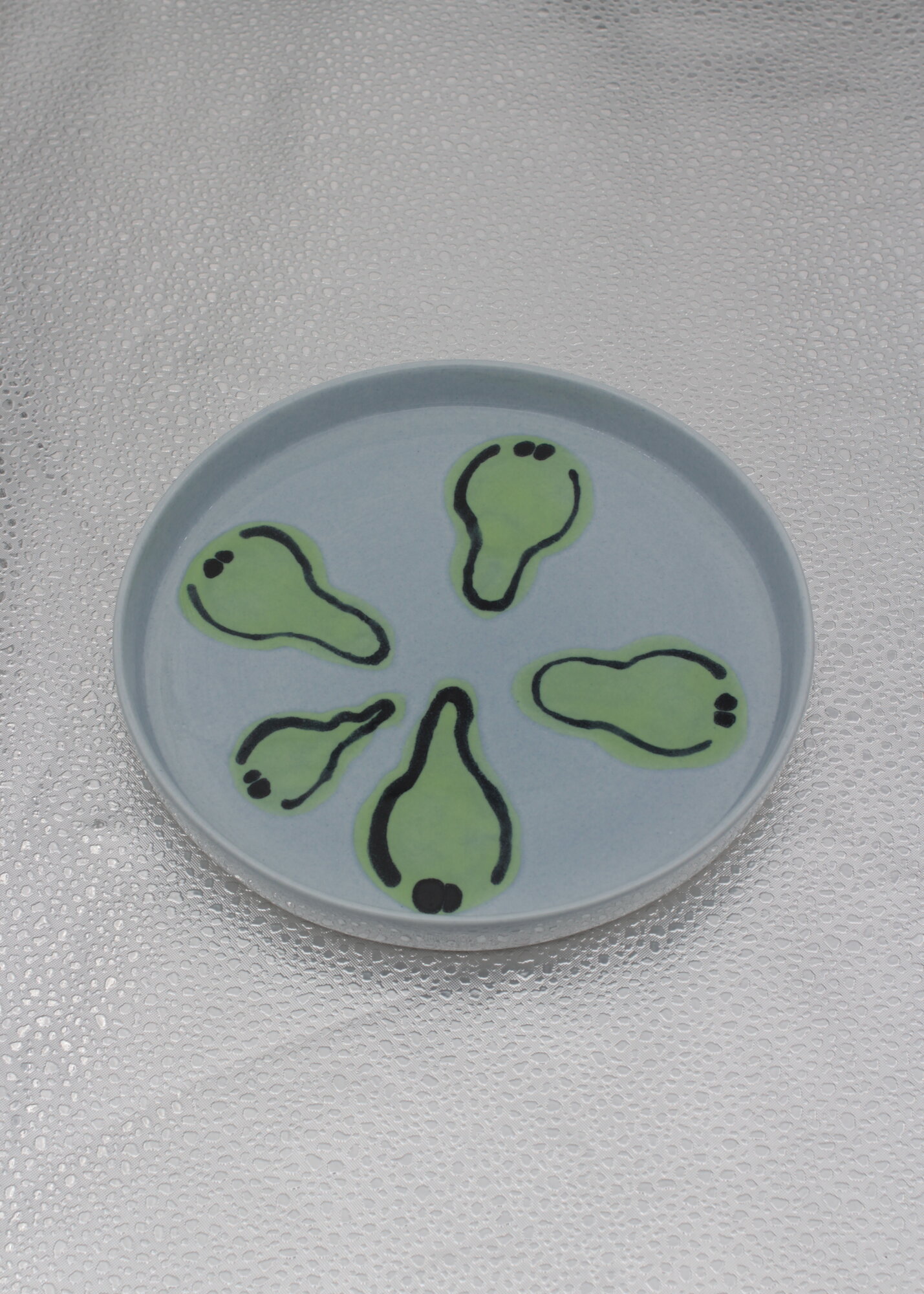 Frizbee Ceramics Baby lautanen, KOTA light blue grey | Finnish Design Shop