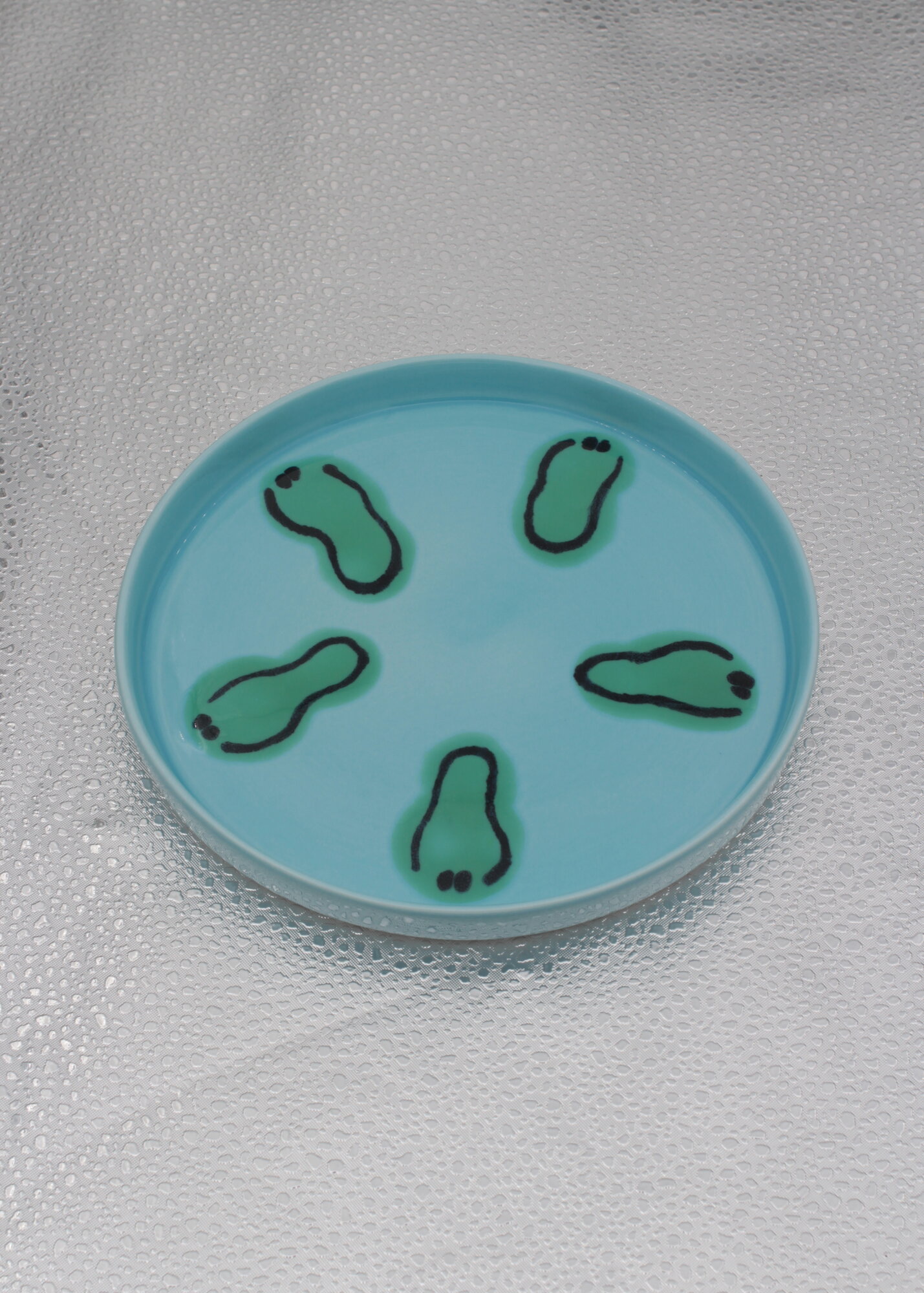Frizbee Ceramics Baby plate, KOTA ciel | Finnish Design Shop
