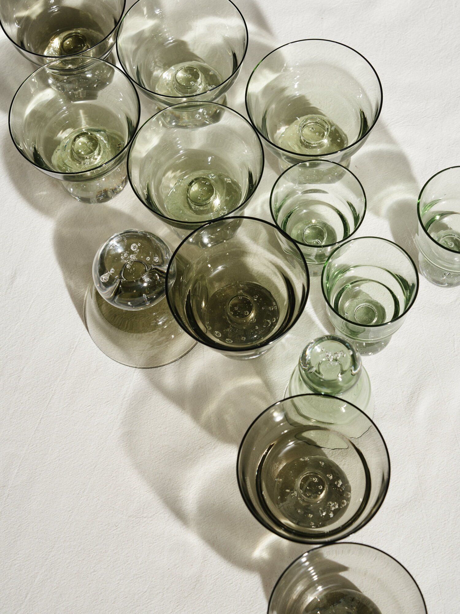 Serax Eternal Snow stem glass, M, green | Finnish Design Shop