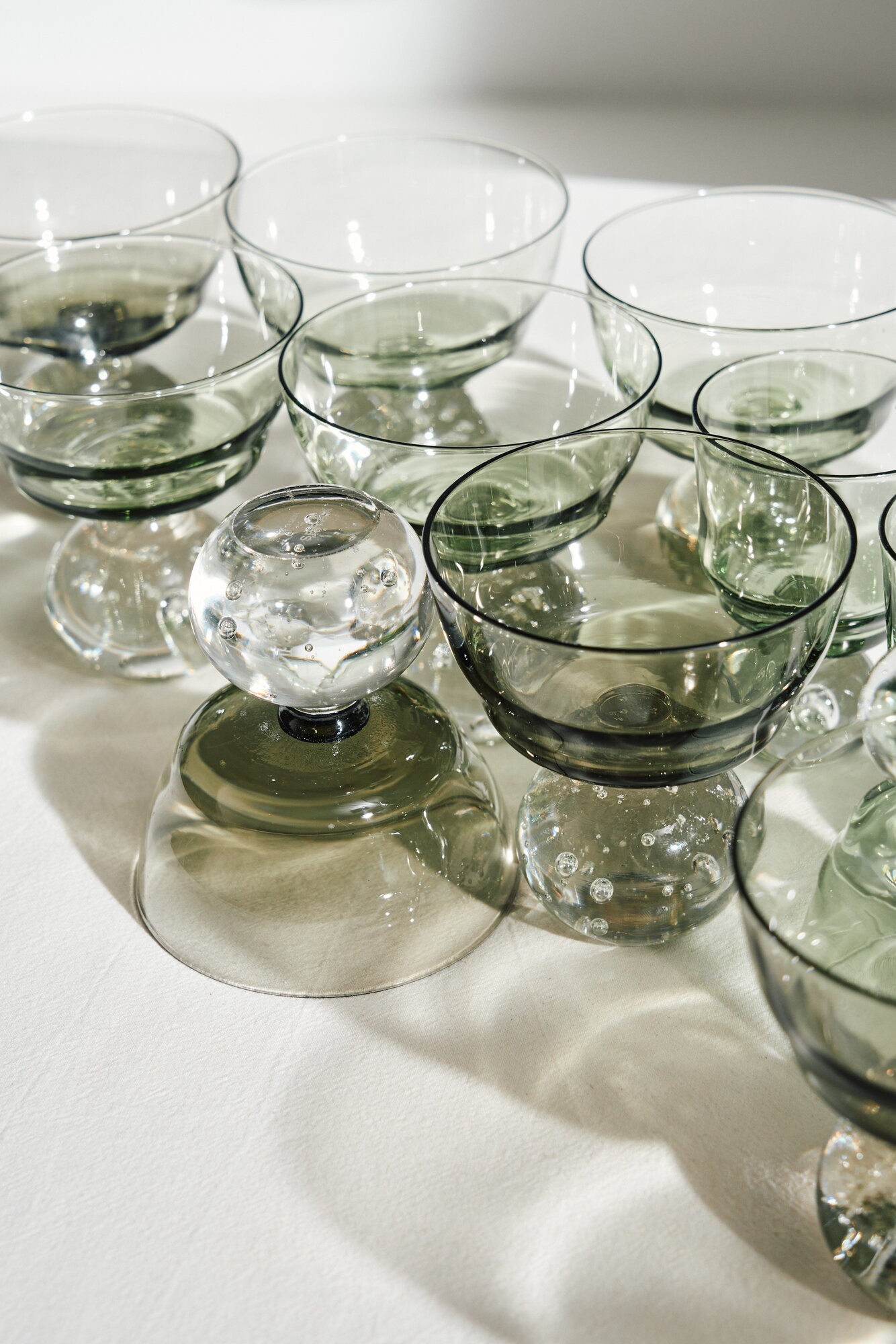 Serax Eternal Snow stem glass, M, green | Finnish Design Shop