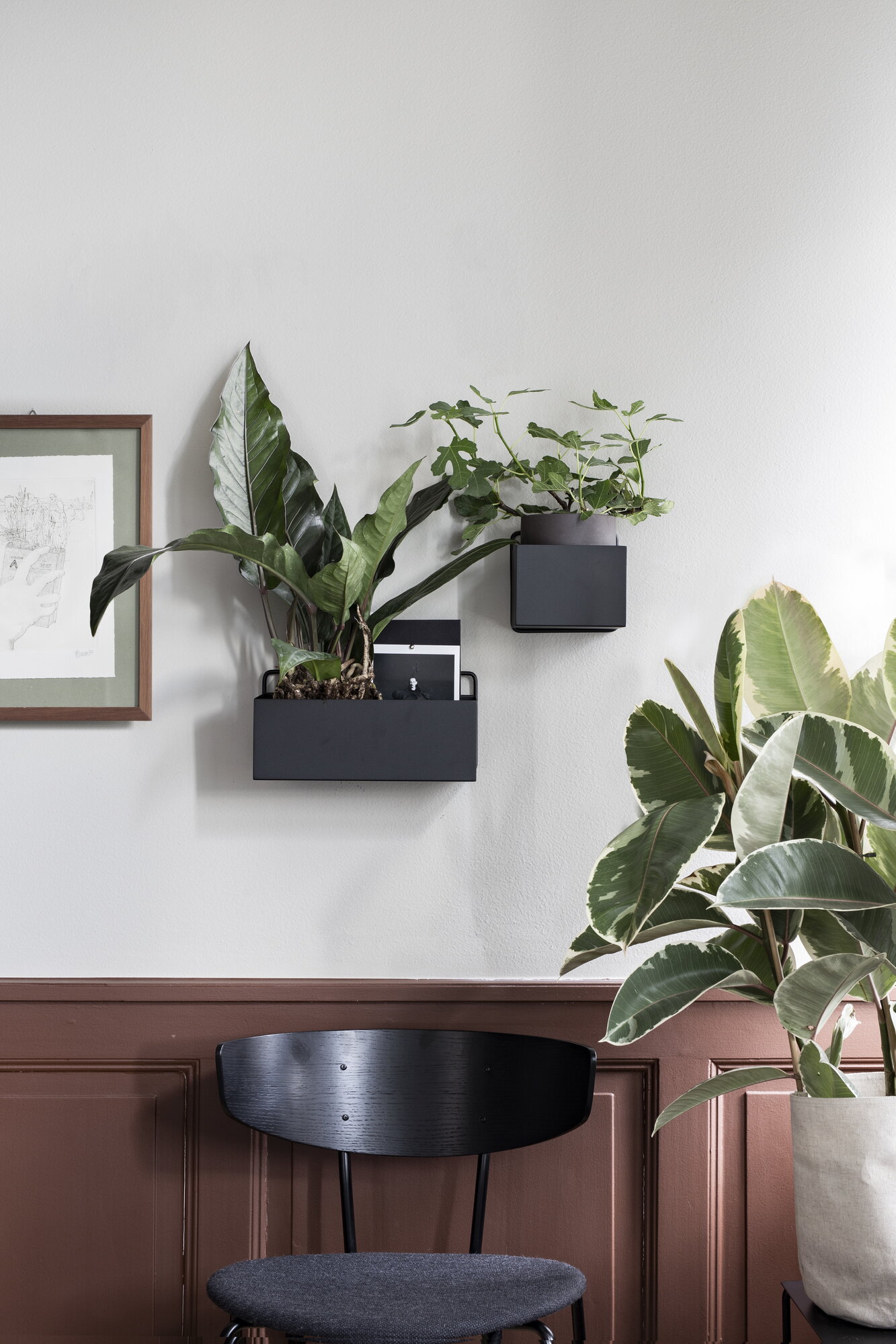 Ferm Living Wall Box, rectangle, black | Finnish Design Shop UK