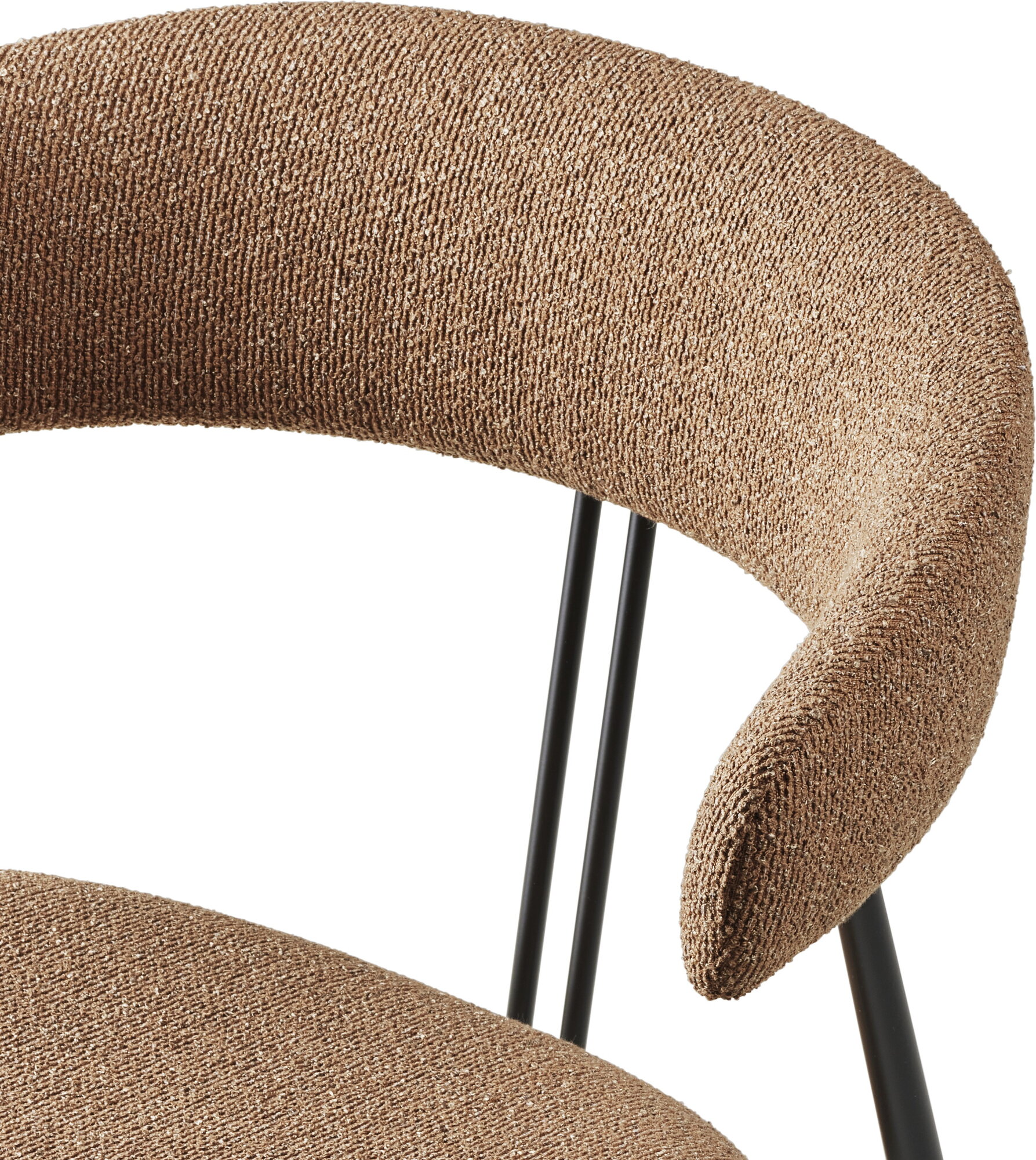 GUBI Violin chair, fully upholstered, Around Boucle 032 | Finnish ...