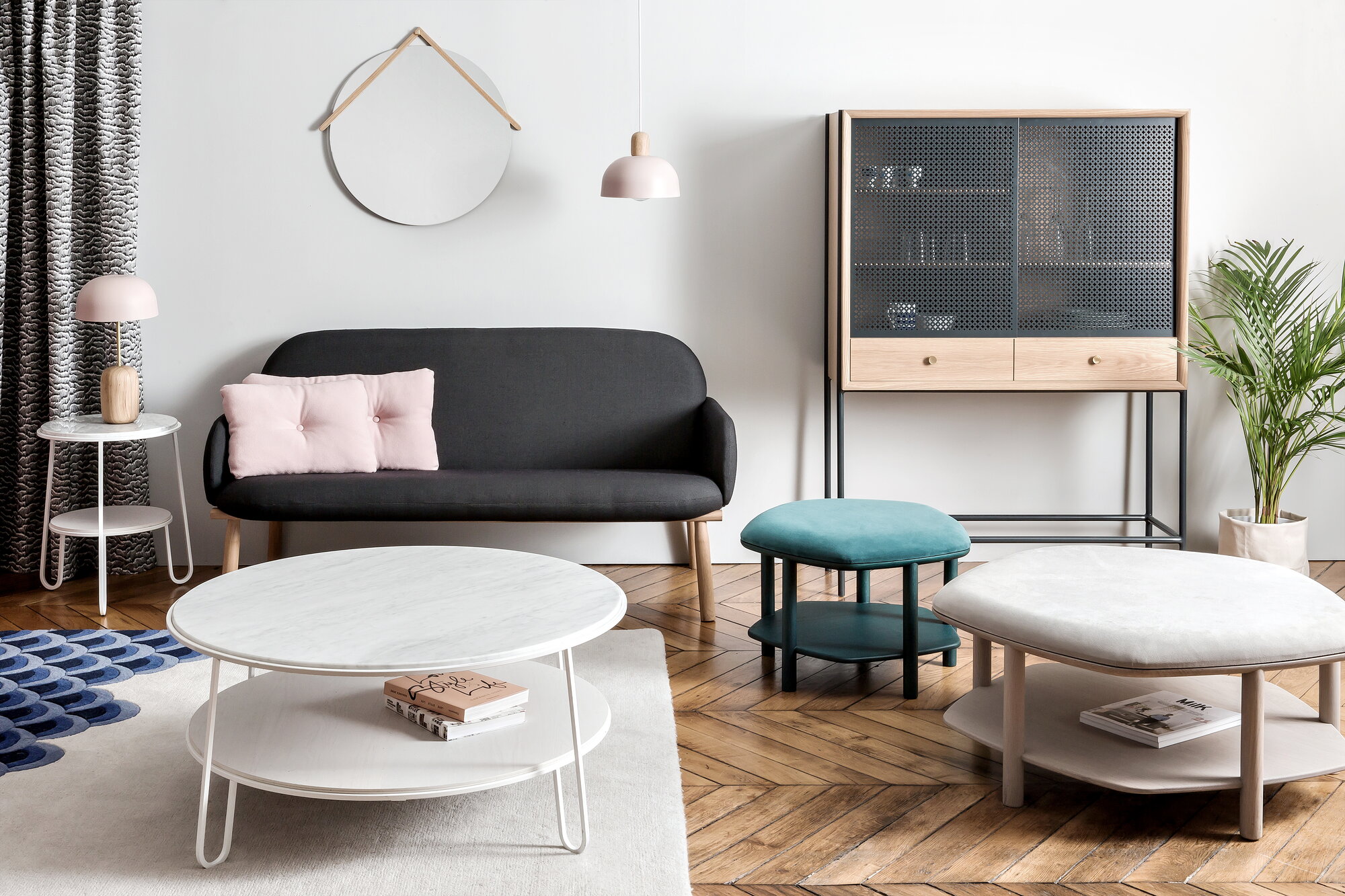Hartô Gabin cabinet, oak - slate grey | Finnish Design Shop